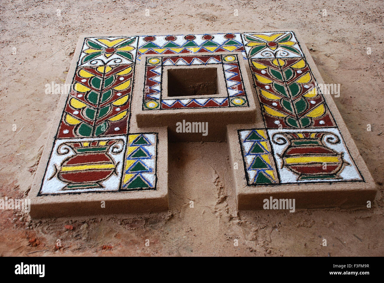 Painting of tree plantation function Stock Photo - Alamy