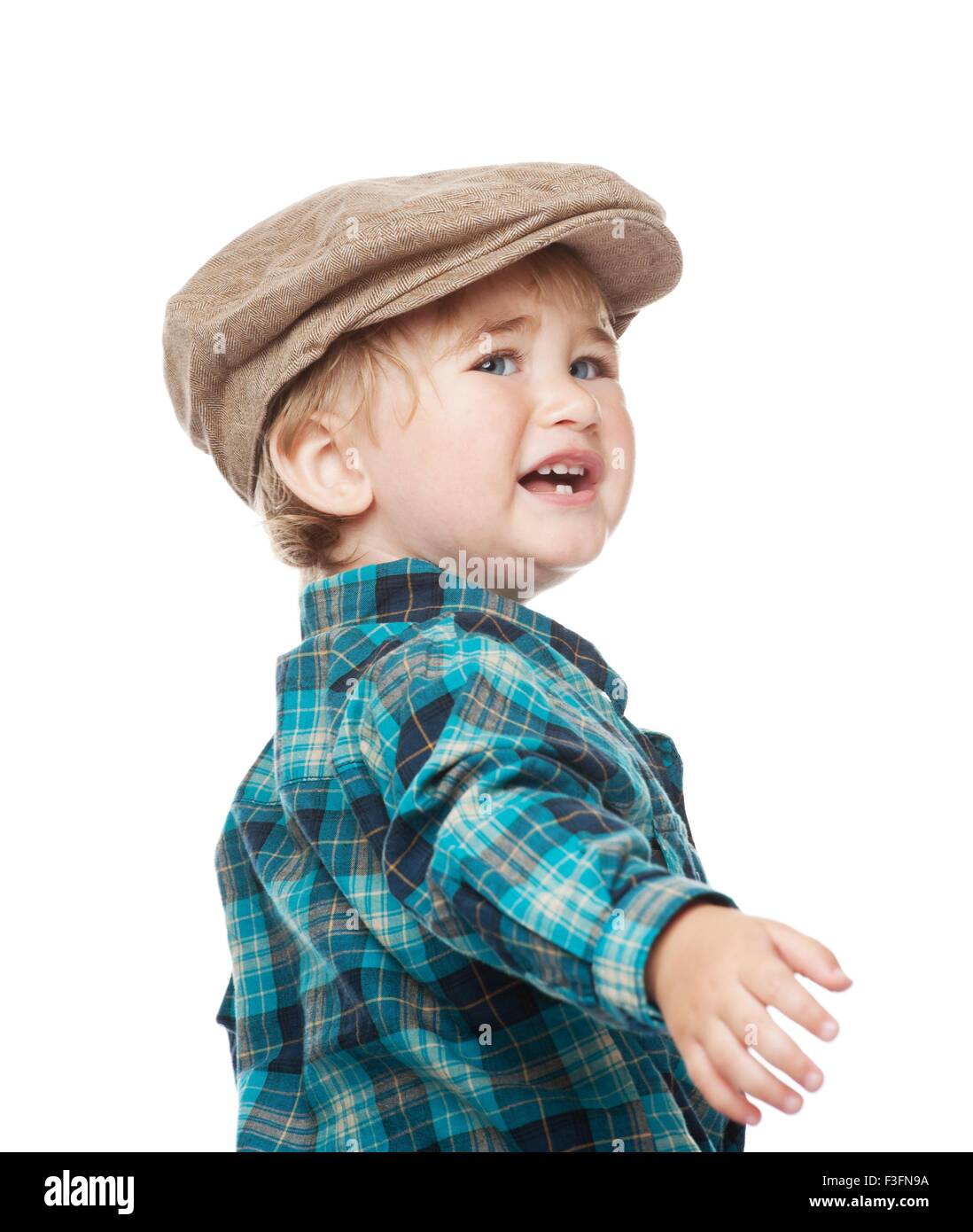Cute sad little boy Stock Photo - Alamy