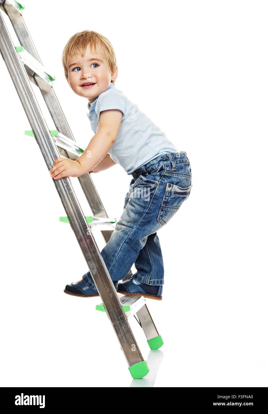Kid Climbing Ladder