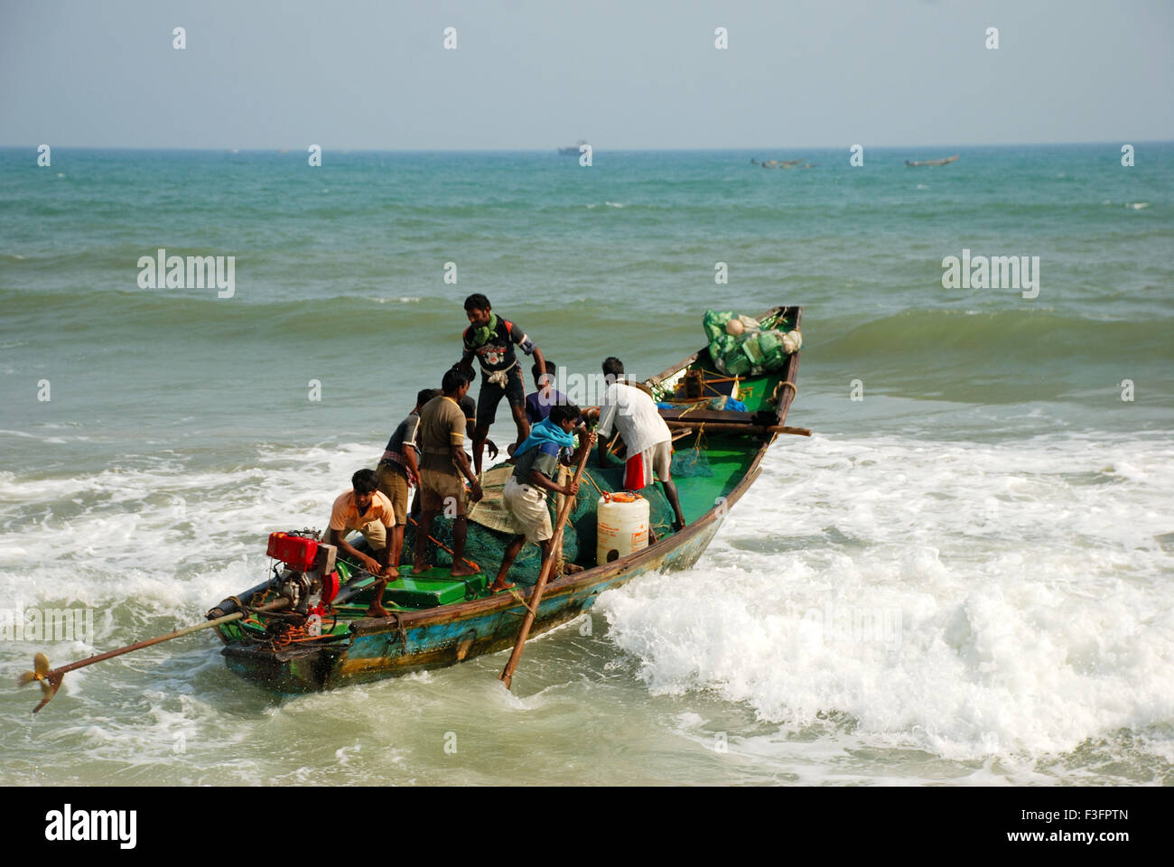 Fishing boat ; Puri ; Orissa ; Odisha ; India ; Asia Stock Photo - Alamy