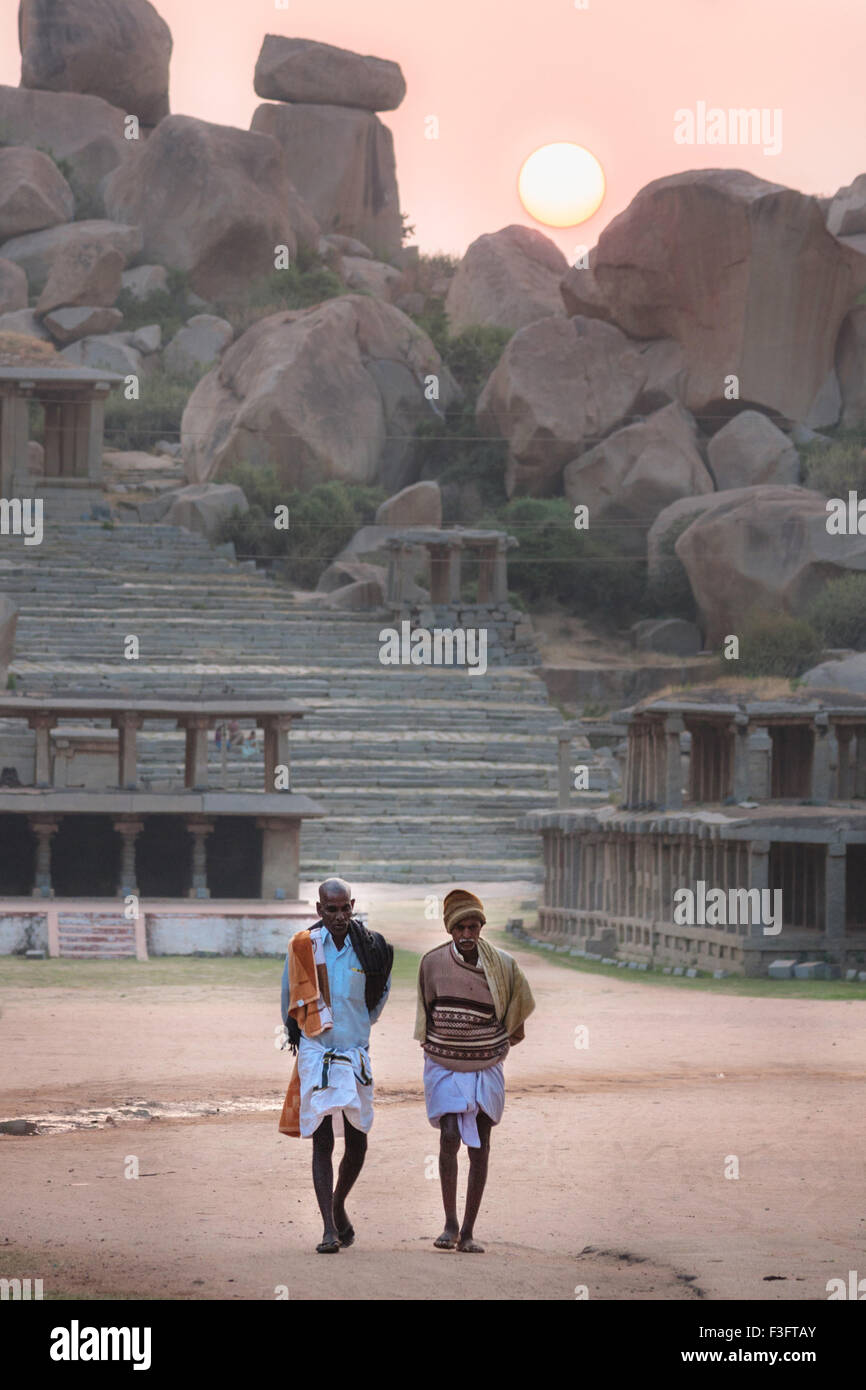 Hampi is a village in northern Karnataka state of India, on the banks ...