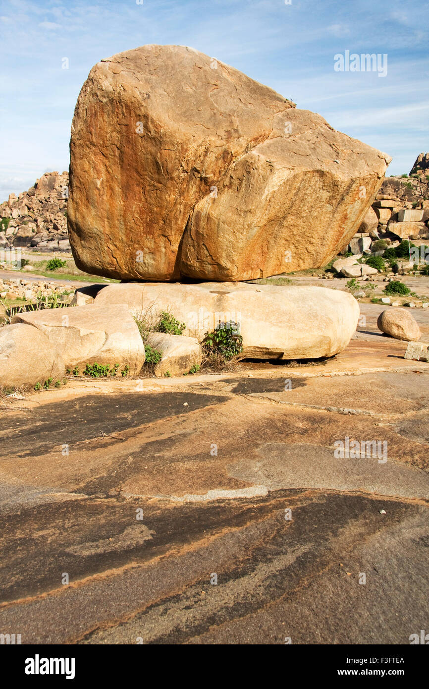 Rock formation ; Karnataka ; India ; Asia Stock Photo - Alamy