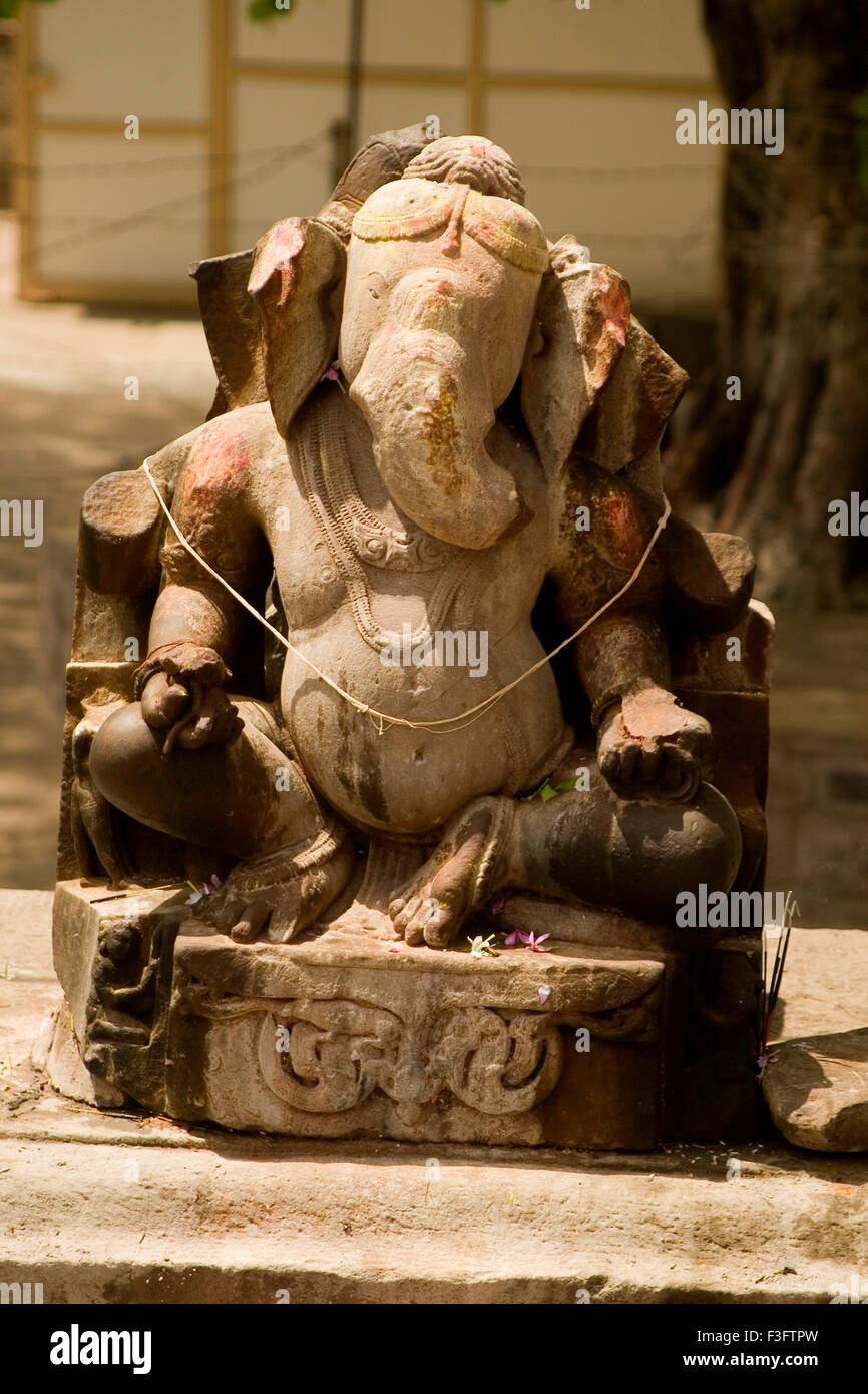 Lord Ganesha idol ; Matangeshwar Temple ; Matangeshvara temple ...