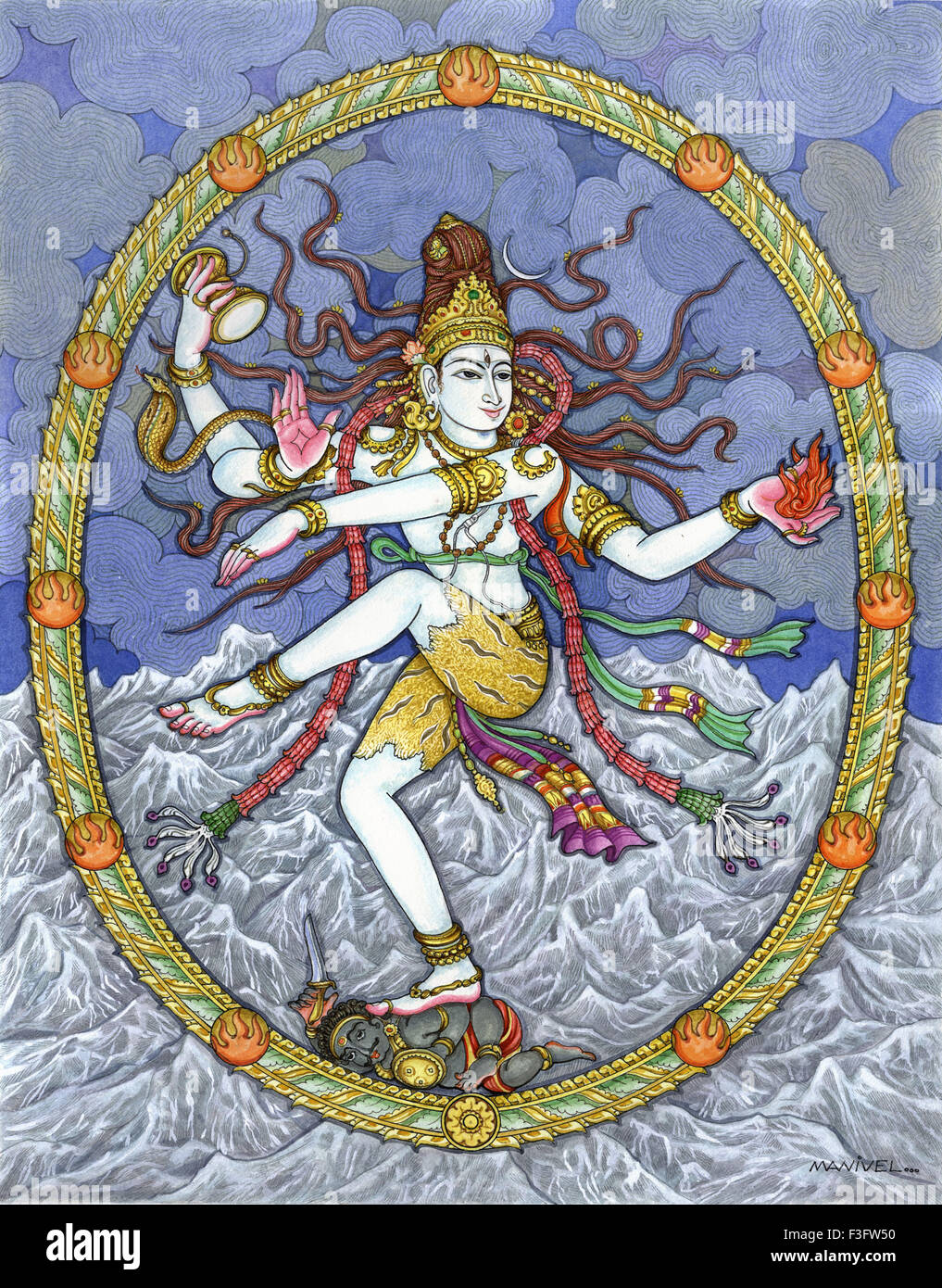 Hindu God Shiva Dance Nataraja, Meaning "the Lord Of Dance" Is A