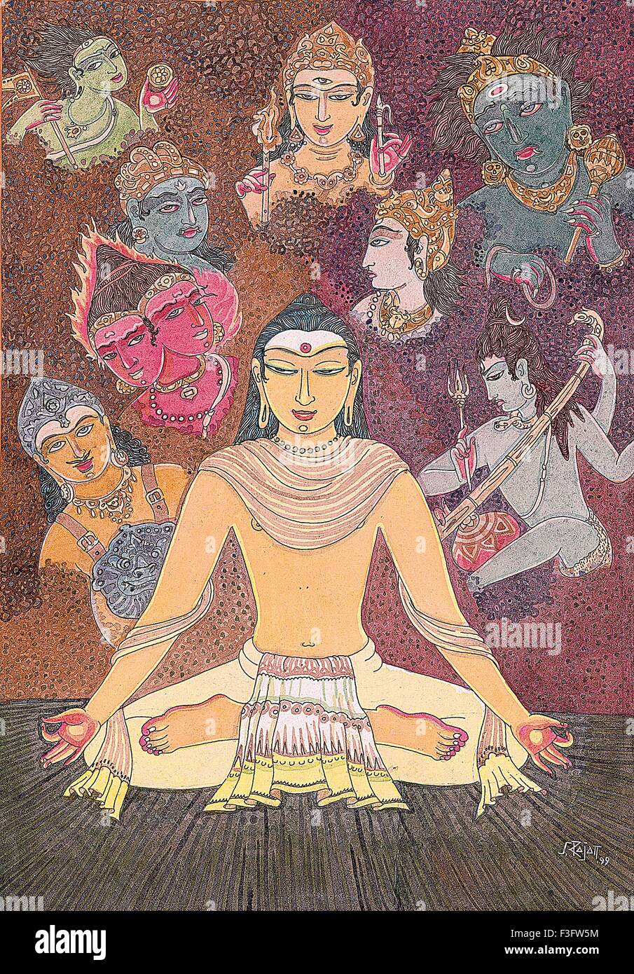 Artist rajam hindu belief hindu hi-res stock photography and images - Alamy