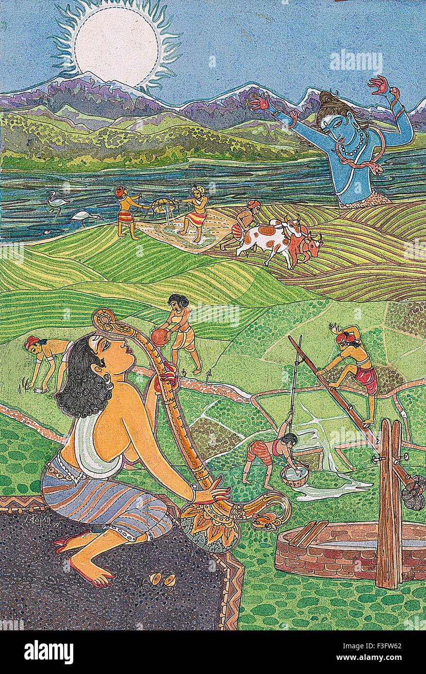 Artist S Rajam vedas hindu belief hinduism himalayan academy sun shiva ...