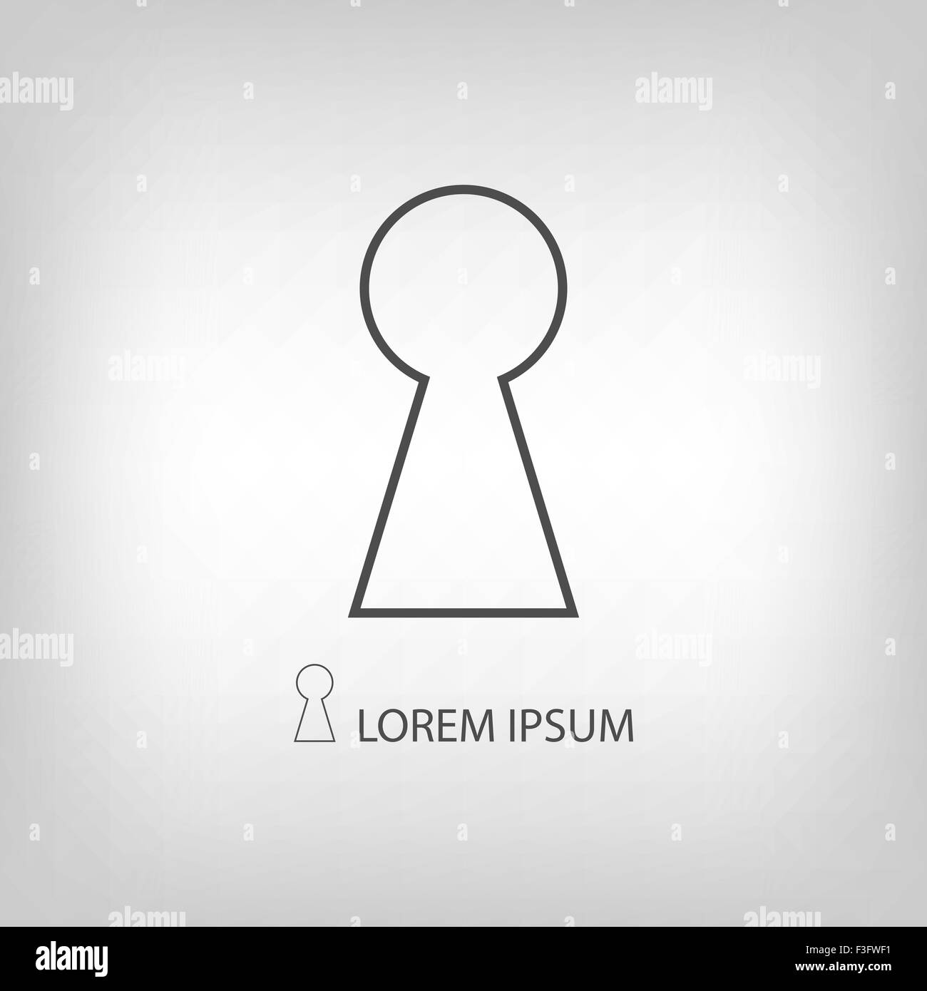 Grey keyhole sign Stock Vector Image & Art - Alamy