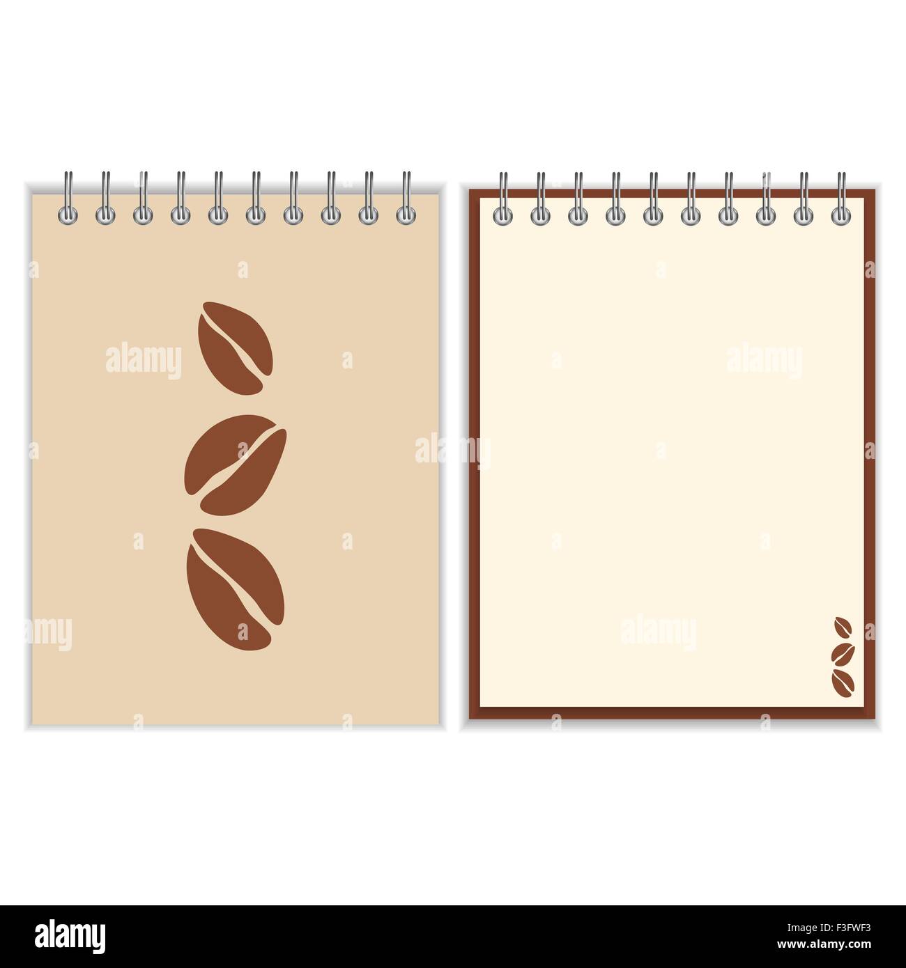 Notebook cover design with coffee beans Stock Vector Image & Art - Alamy