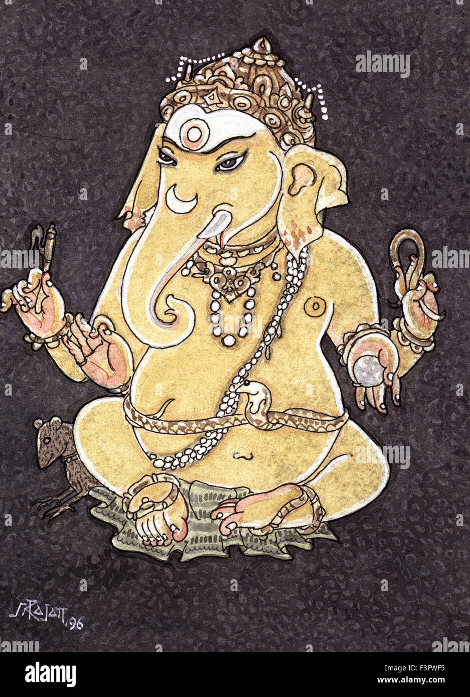 Ganesha ; hindu belief hinduism artist s rajam himalayan academy art ...