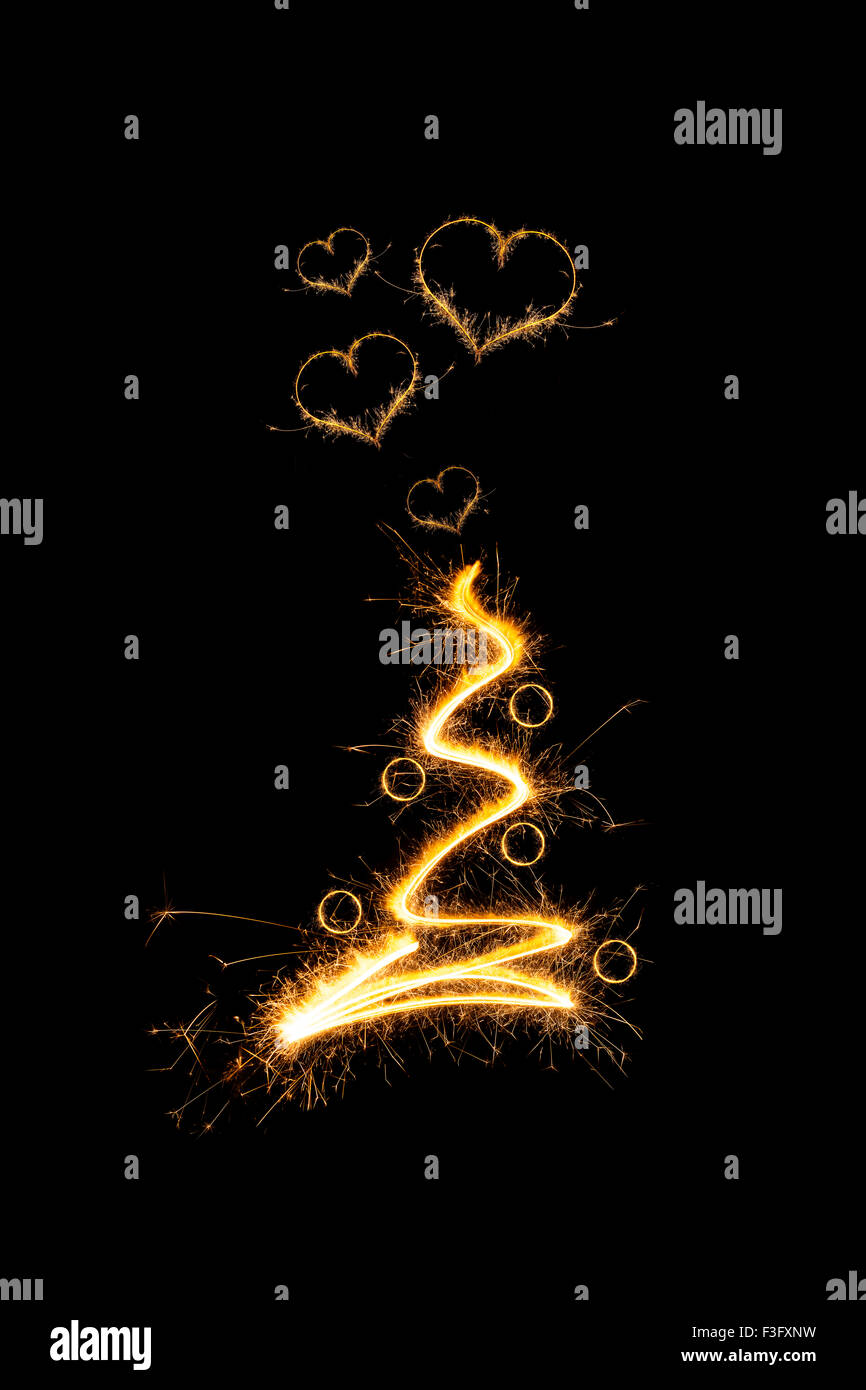 Sparkling christmas tree hi-res stock photography and images - Alamy