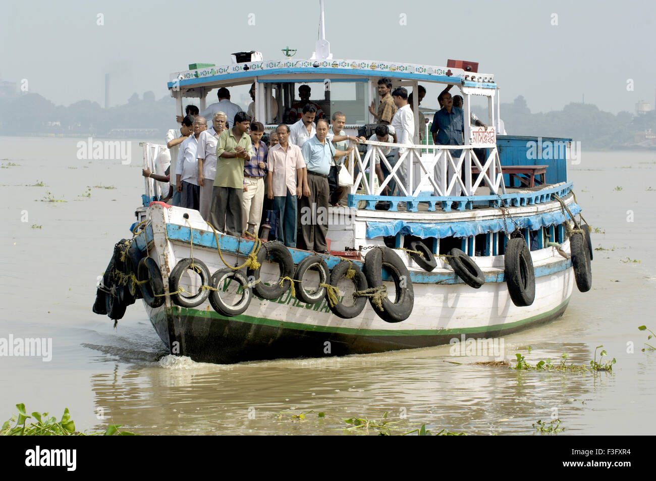 Passenger ferry boat ; Calcutta ; Kolkata ; West Bengal ; India ; Asia ...