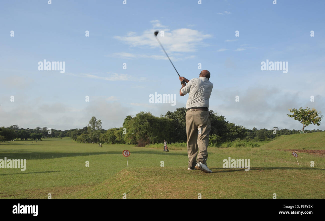 People playing golf at golf course MR # 372 Stock Photo - Alamy