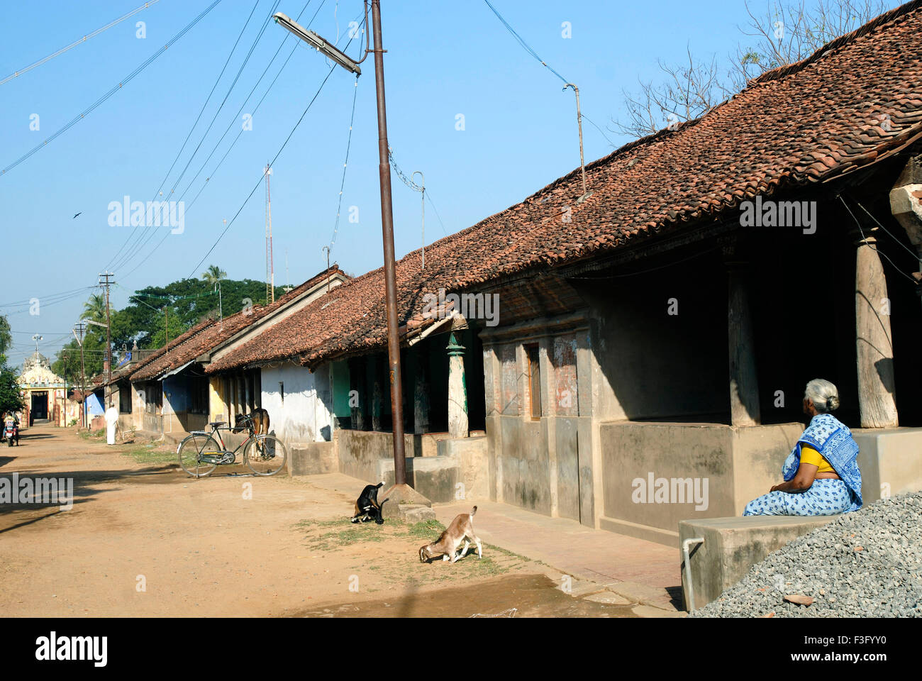 Agraharam in Konerirajapuram village ; Tamil Nadu ; India Stock Photo ...