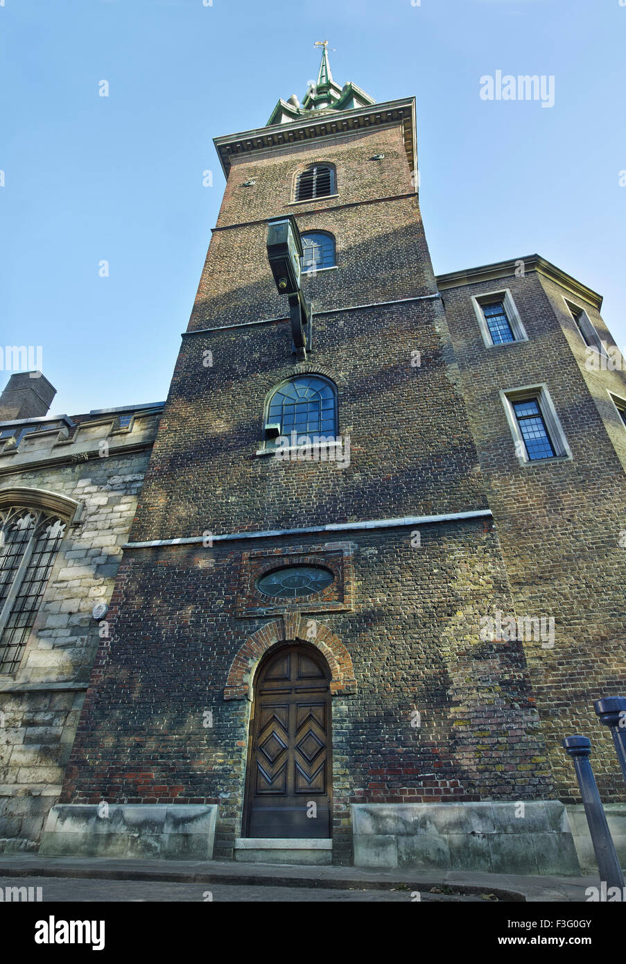 All Hallows by the Tower Door Stock Photo - Alamy