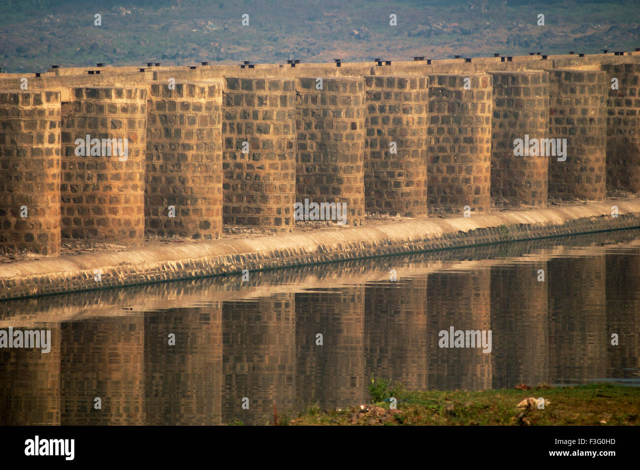 Stone brick bridge ; India ; Asia Stock Photo - Alamy