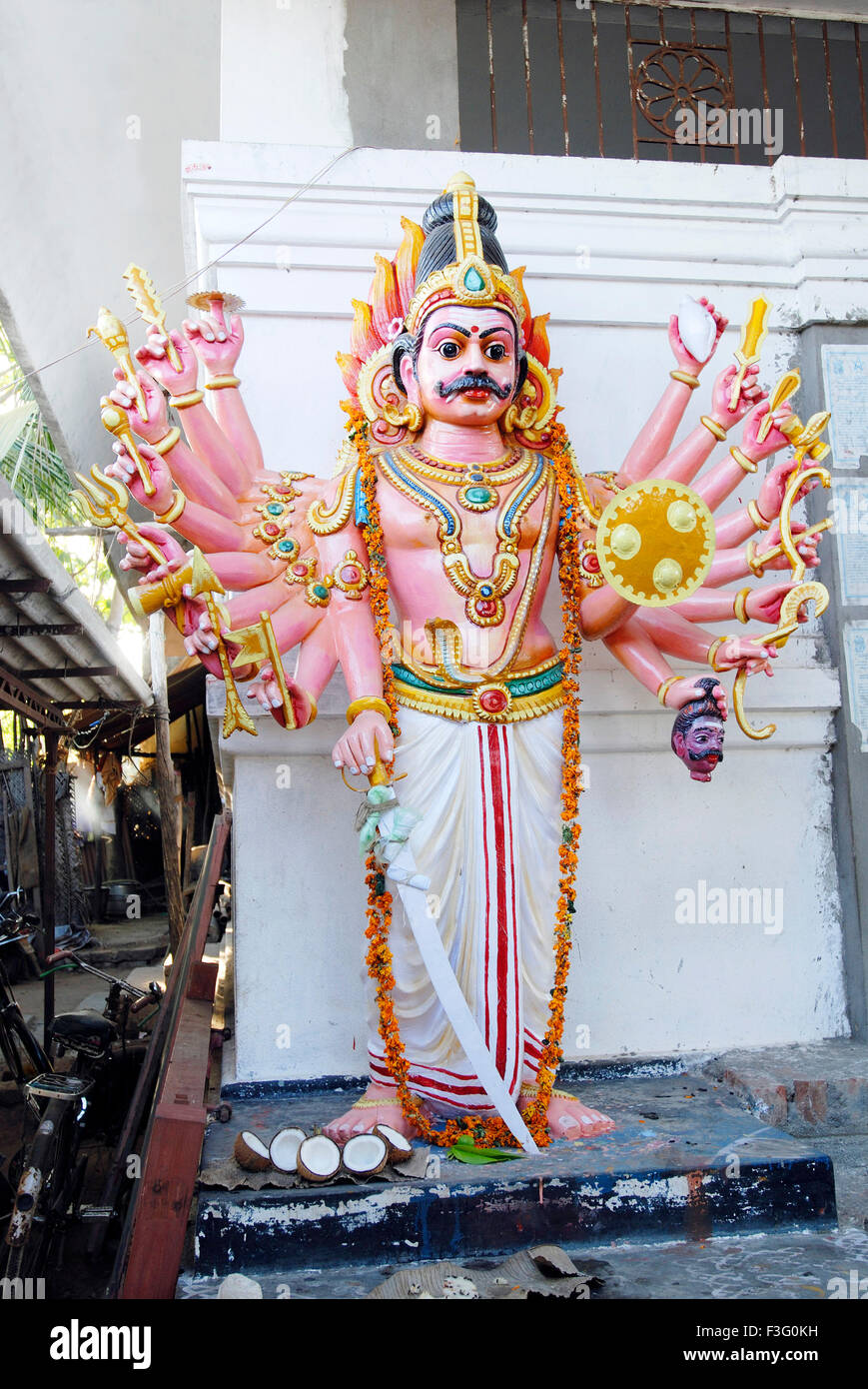 Village guardian deity near Vadalur ; Tamil Nadu ; India Stock Photo ...