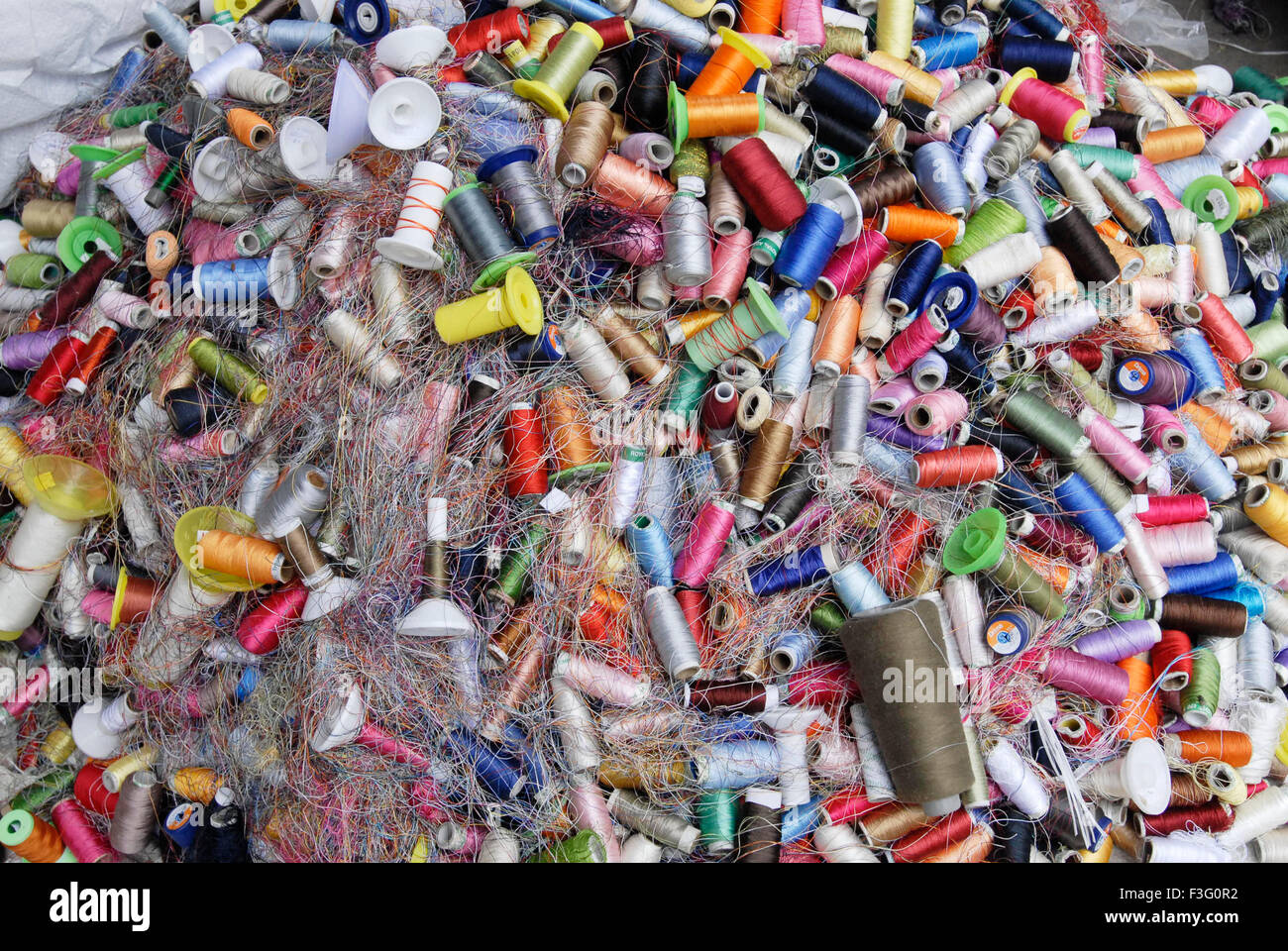 Waste threads shop ; Tirupur ; Tamil Nadu ; India Stock Photo - Alamy
