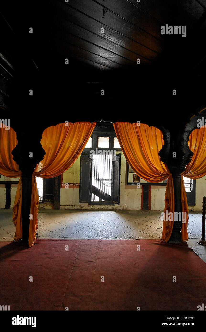 Typical interior of Peshwa wada ; Vishrambaug wada ; Pune ; Maharashtra ...