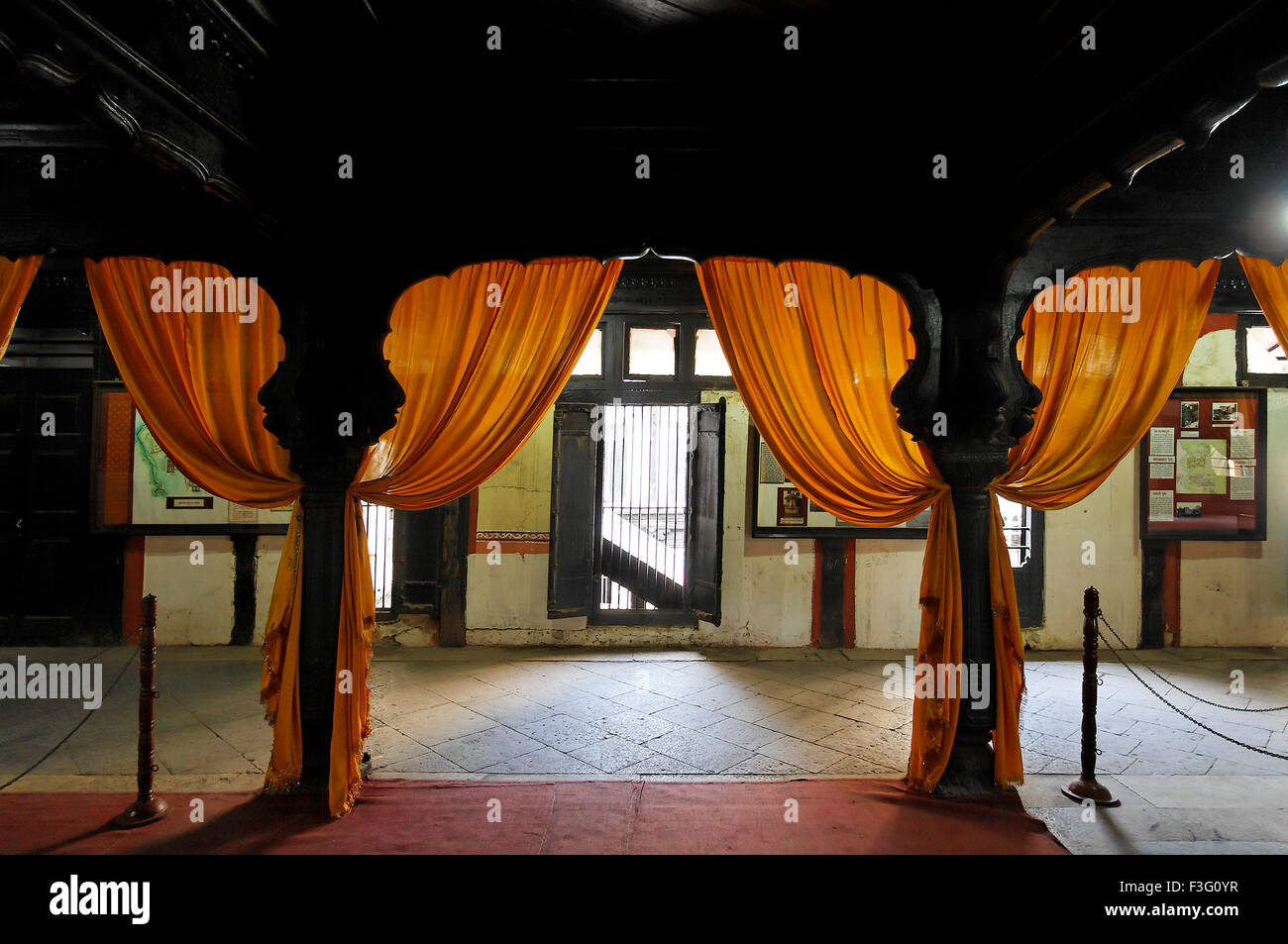 Typical interior of Peshwa wada ; Vishrambaug wada ; Pune ; Maharashtra ...