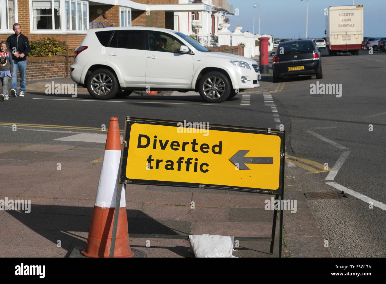 Diverted traffic hi-res stock photography and images - Alamy