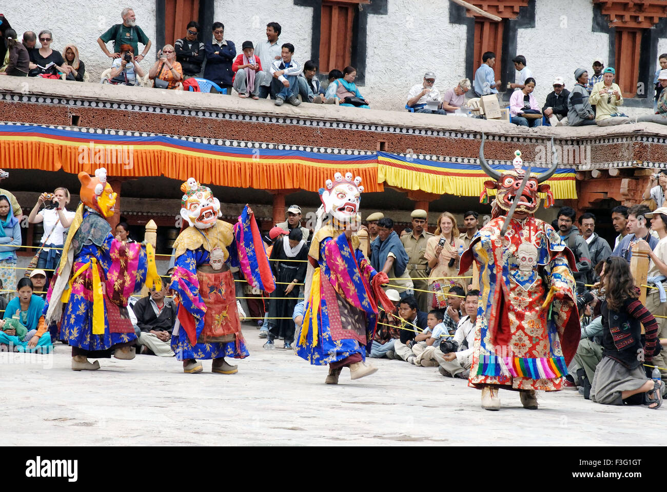 Hemis festival celebration at Hemis Gompa ; Hemis ; Leh ; Ladakh ...