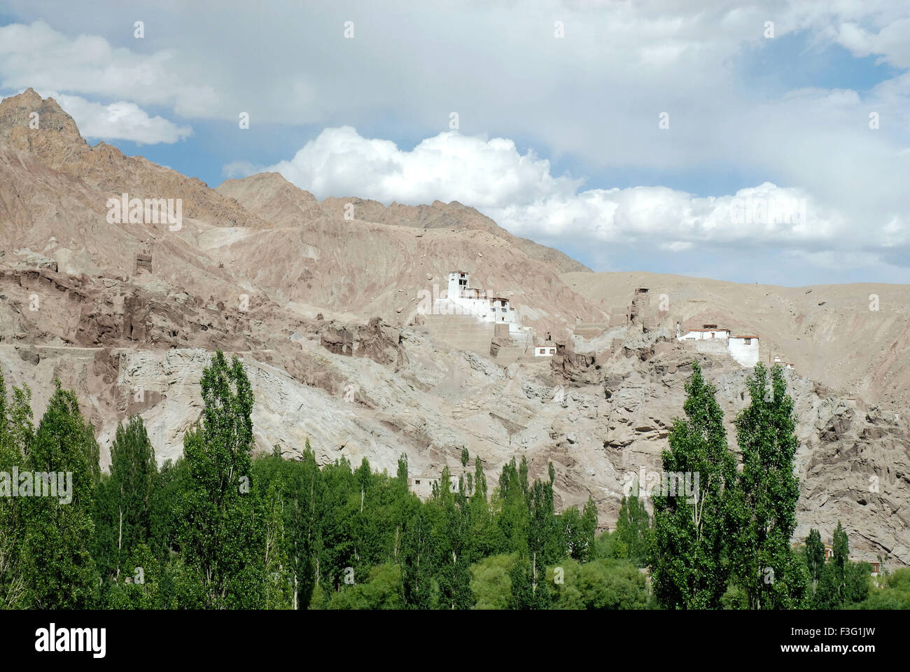 Basgo fort and Chamba Lha Khong Gompa in 16th Century ; Basgo ; Leh ...