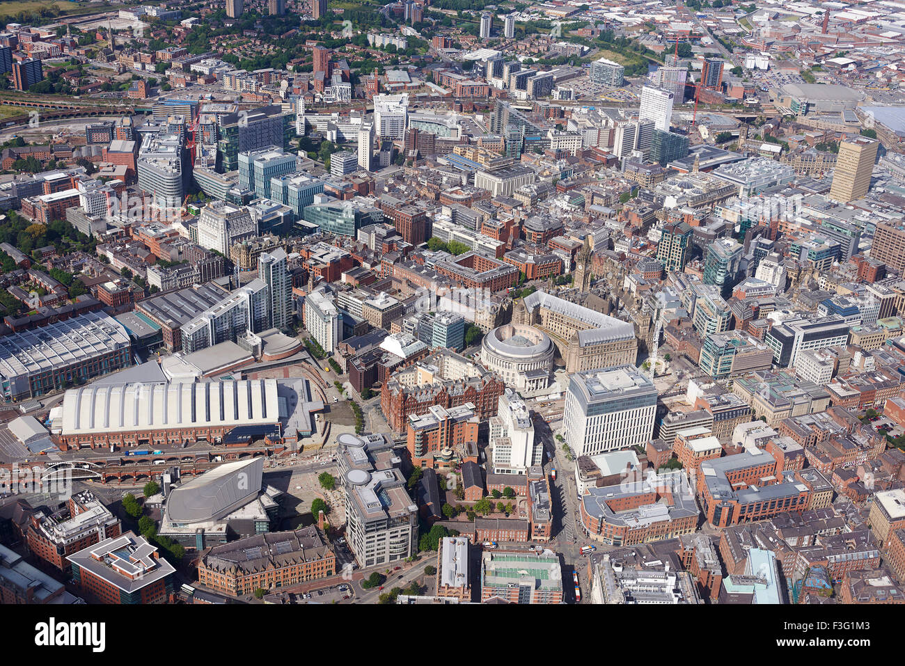 Aerial View Manchester City Centre High Resolution Stock Photography ...