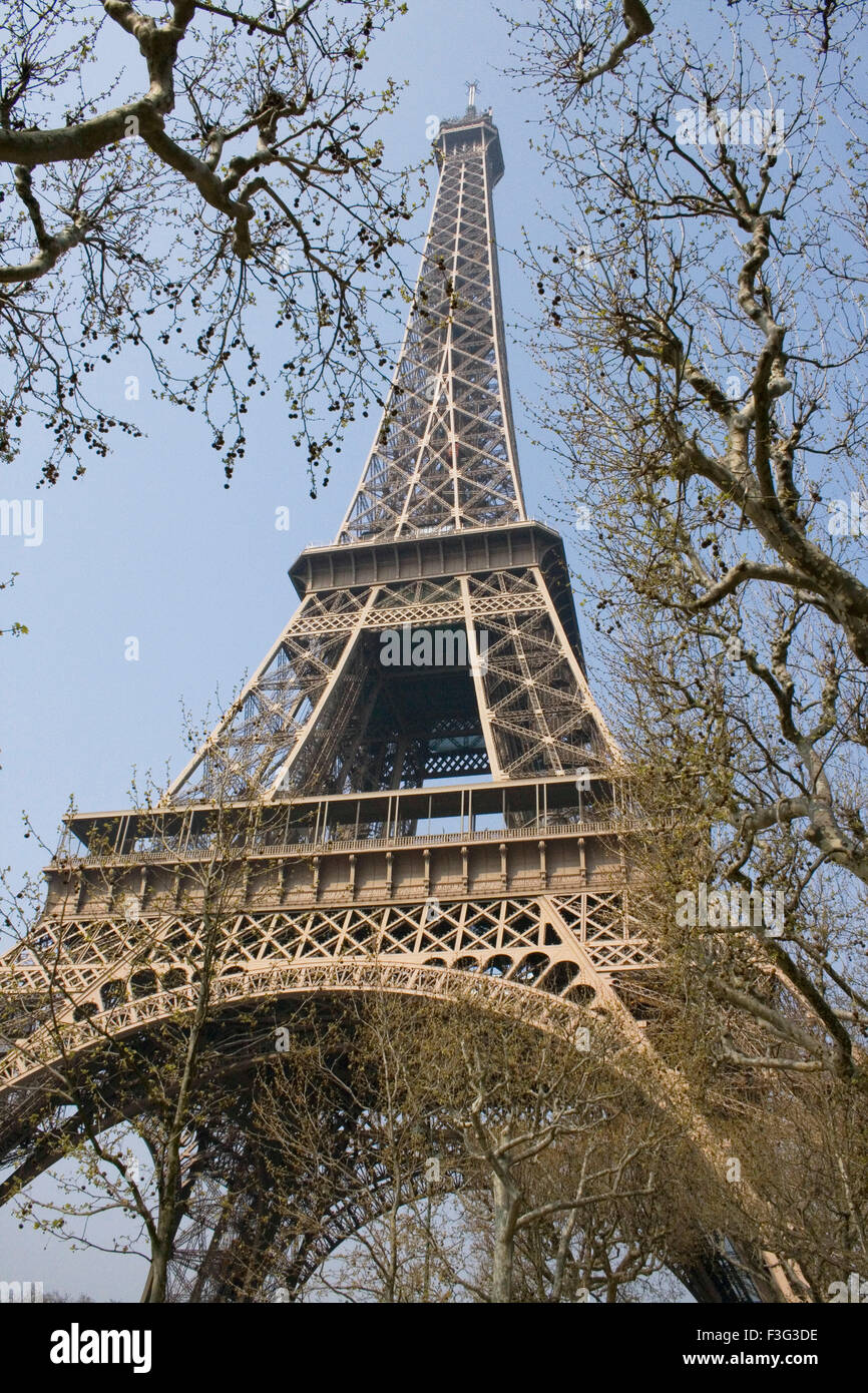 Eiffel Tower seven wonder of the world ; Paris ; France ; Europe Stock Photo - Alamy