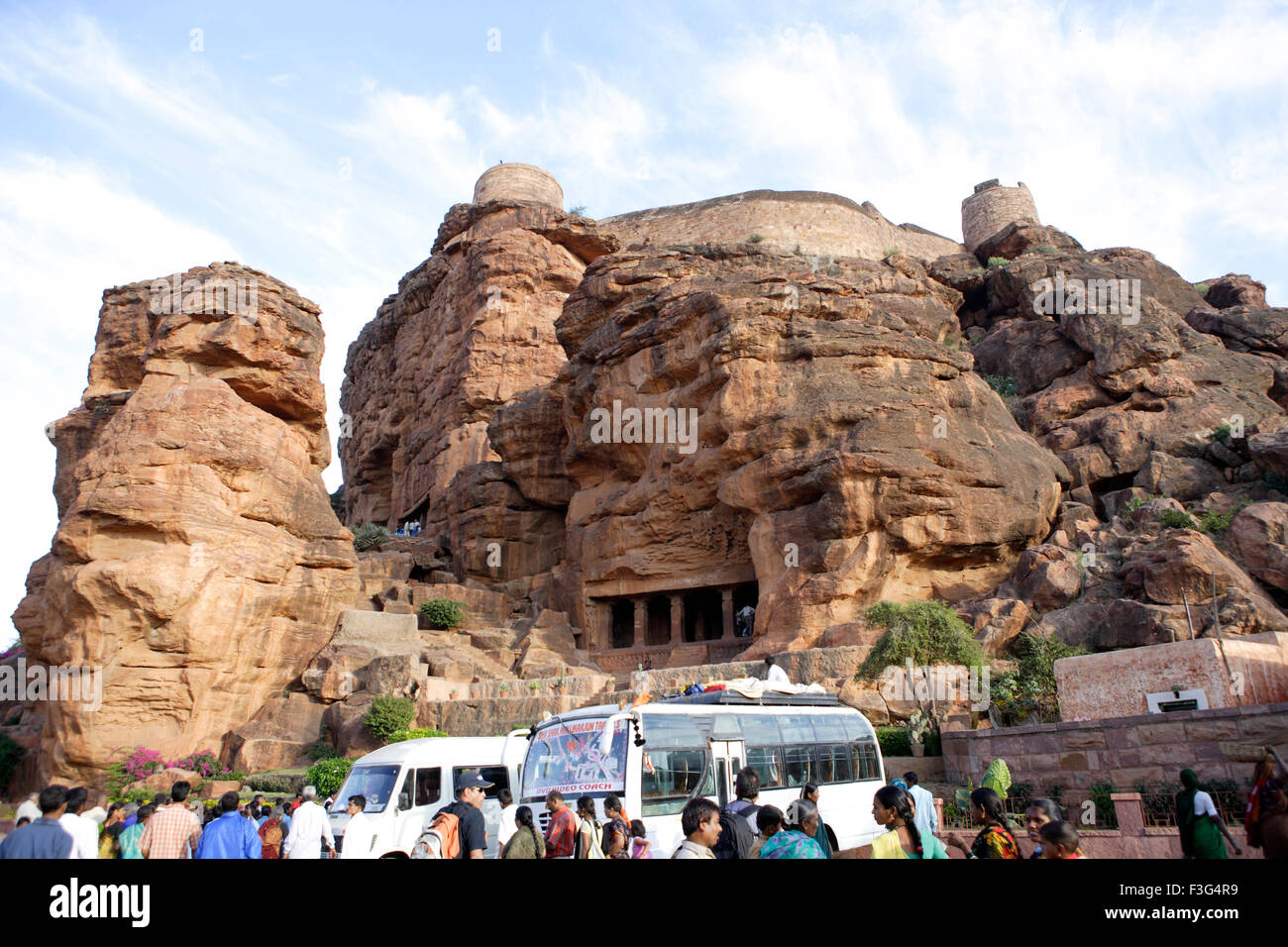Badami ; Chalukya ; Cave 1 ; 575 A.D. 585 A.D. ; Dedicated To Shiva ...