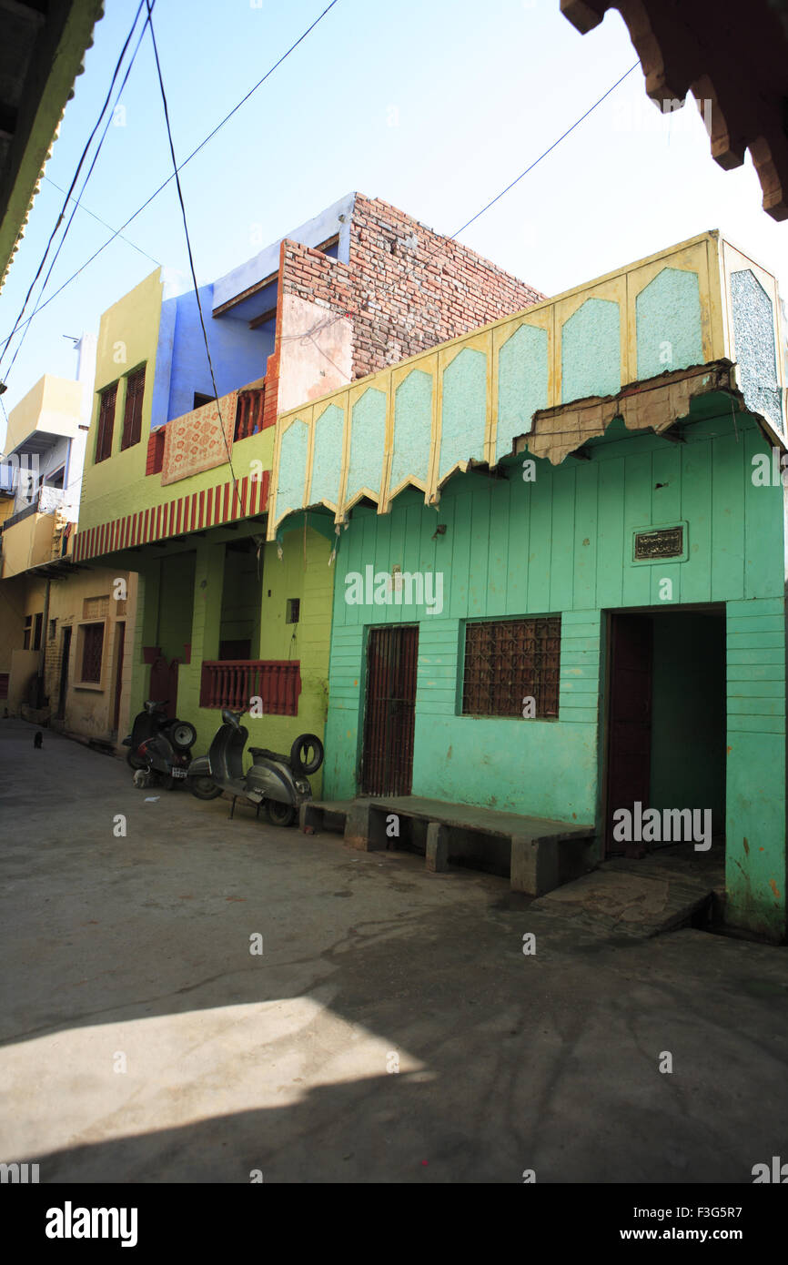 Houses ; Agra ; Uttar Pradesh ; India , Asia Stock Photo - Alamy