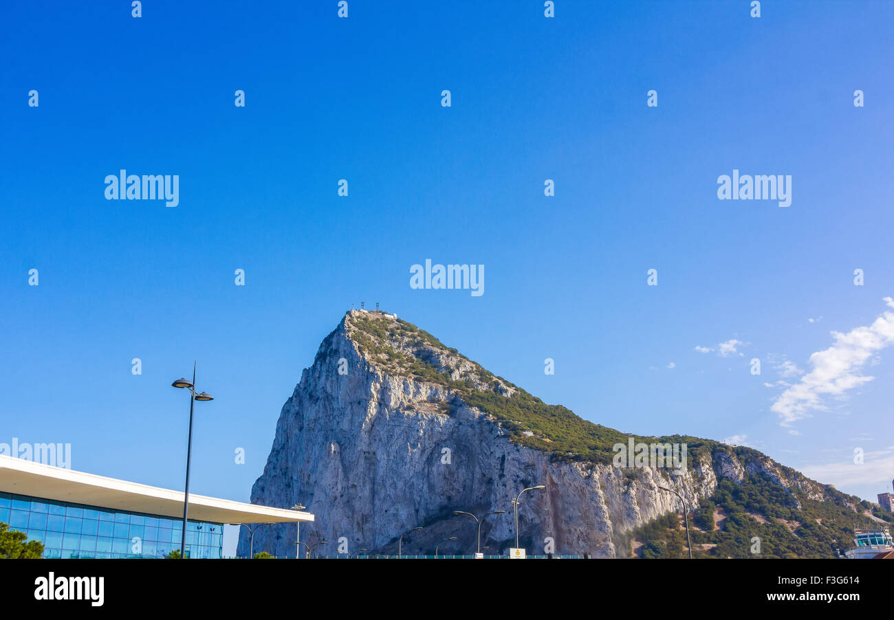 famous Rock of Gibraltar, Spain Stock Photo - Alamy