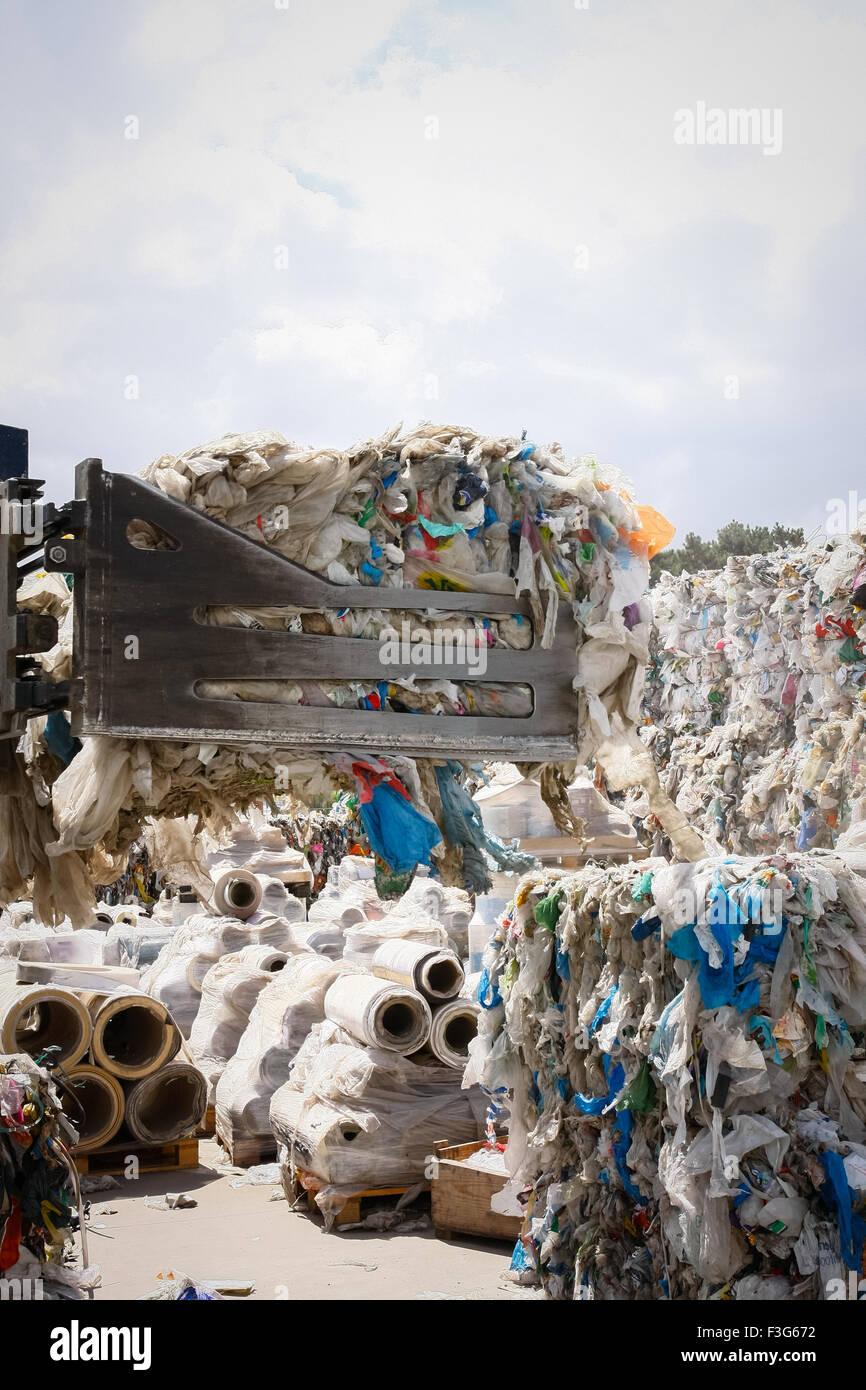 Pile of waste for recycling or safe disposal, Great for recycle and ...