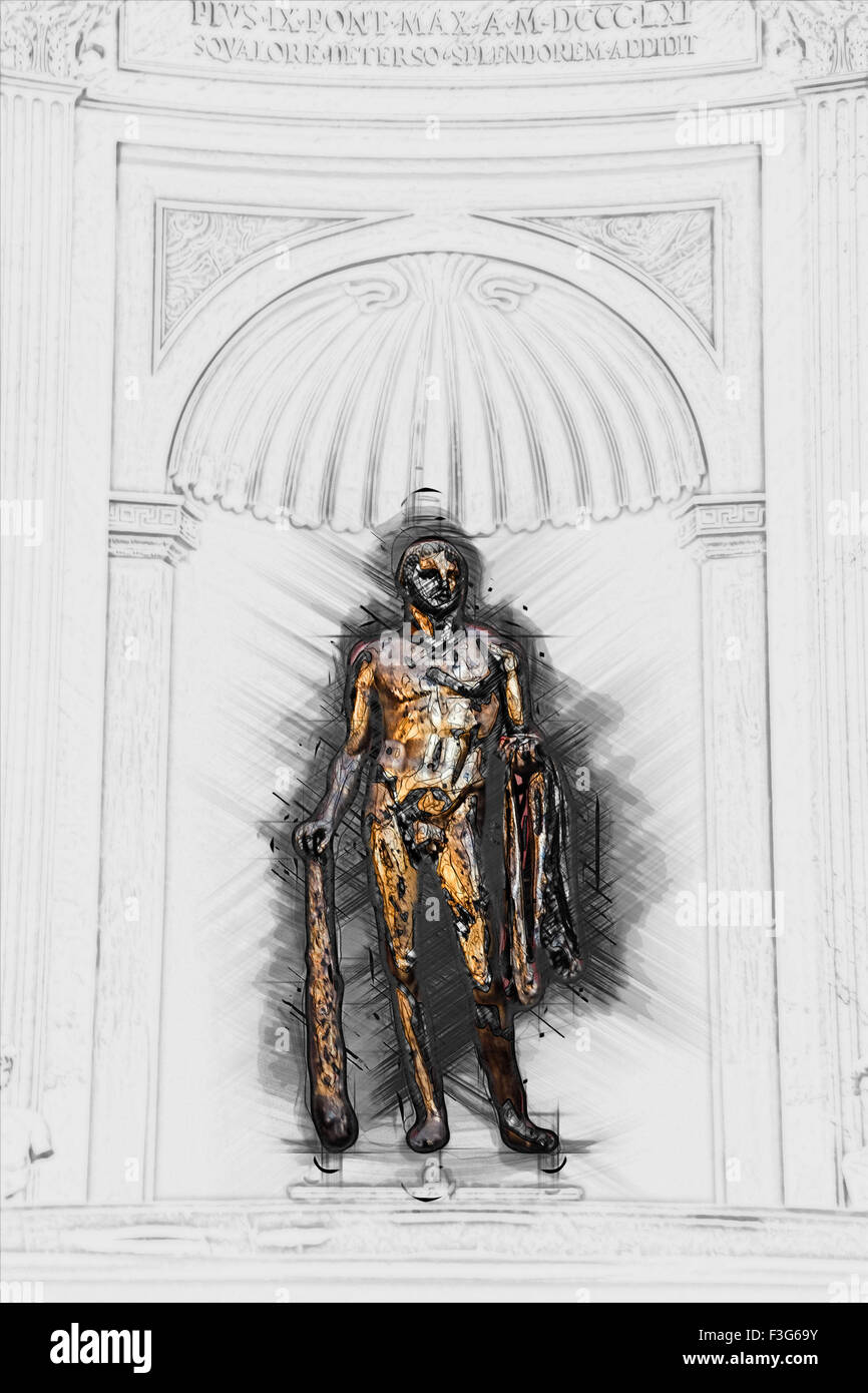 Ancient roman painting vaticani hi-res stock photography and images - Alamy