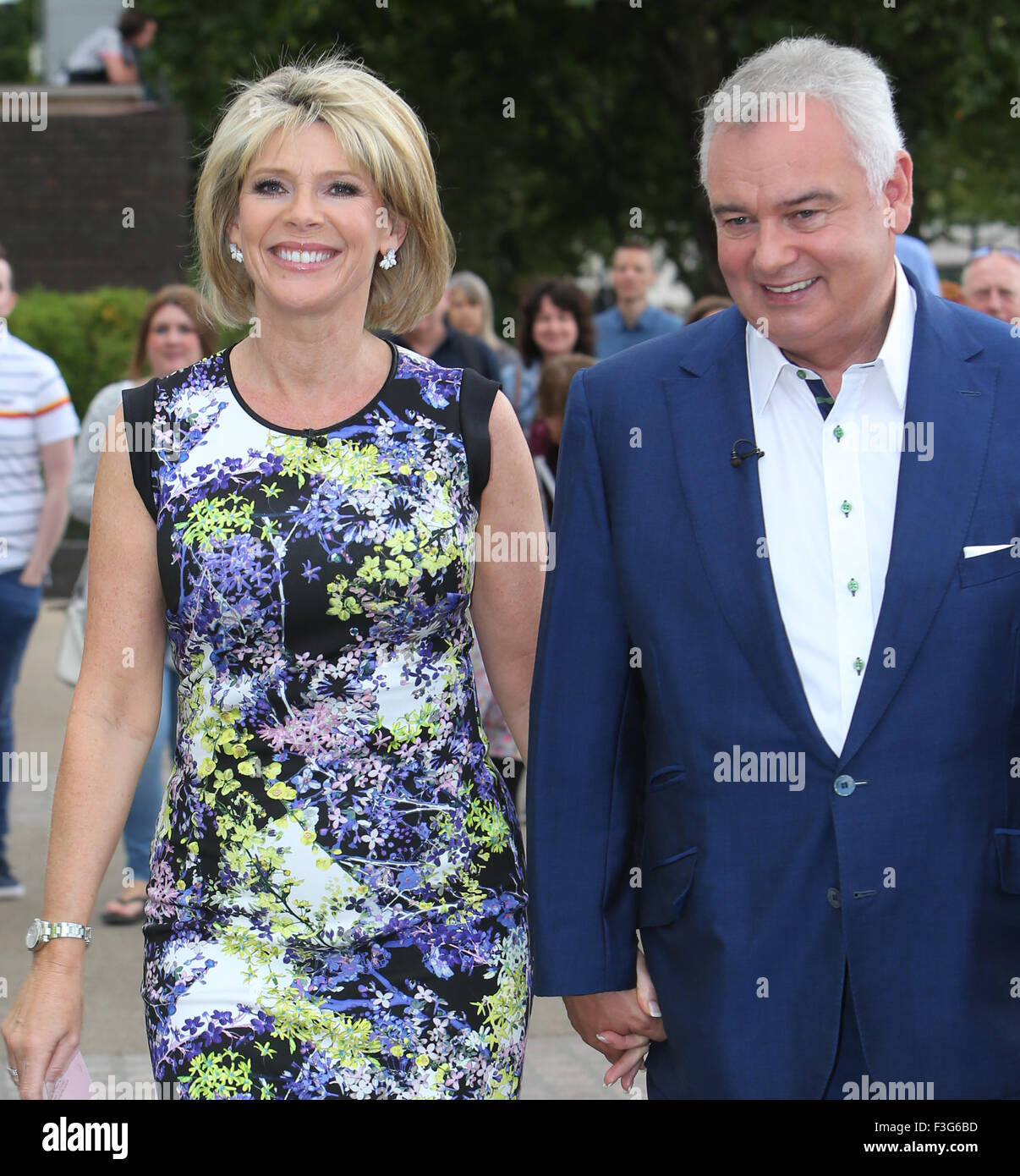 Eamonn Holmes and Ruth Langsford outside filming on the Southbank ...