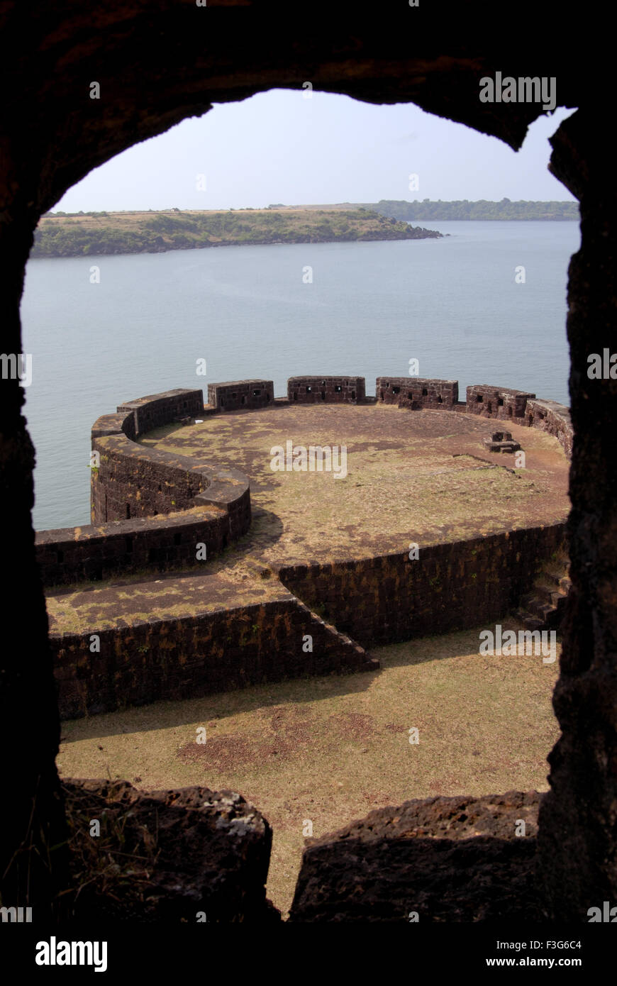 Vijaydurg fort side wall near Devgad ; Dist Sindhudurga ; Maharashtra ...