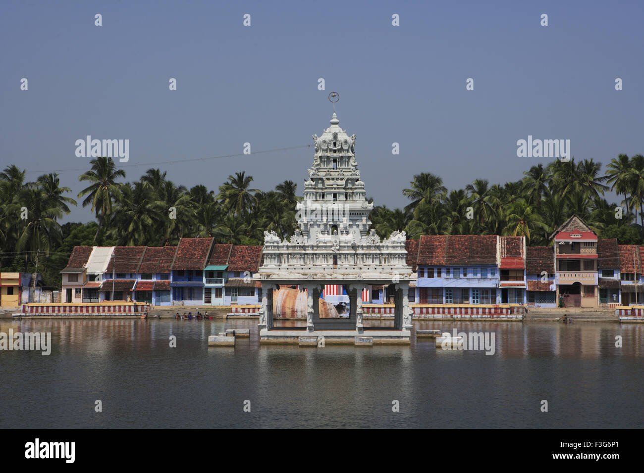 Holy tank ; Suchindram ; Dist Kanyakumari ; Tamil Nadu ; India Stock ...
