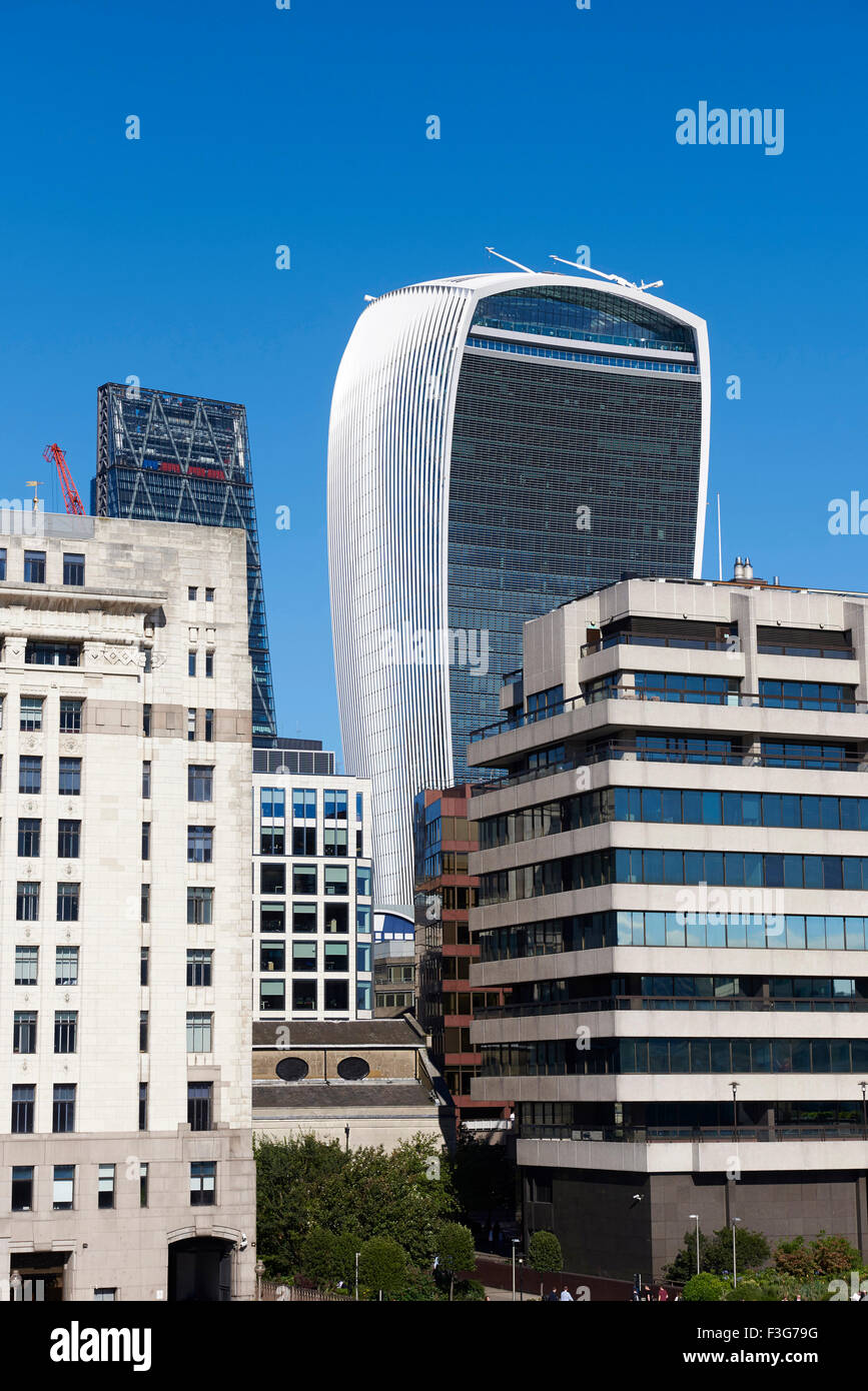 The walkie talkie and the Cheese Grater, City of London, Uk Stock Photo ...
