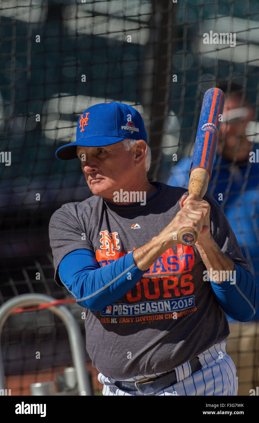 New York, NY, USA. 6th Oct, 2015. Manager TERRY COLLINS during New York ...