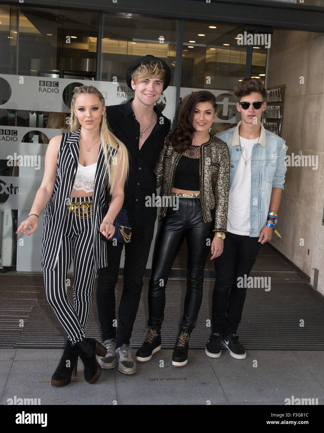 Only the Young pictured arriving at the Radio 1 studios Featuring: Only ...