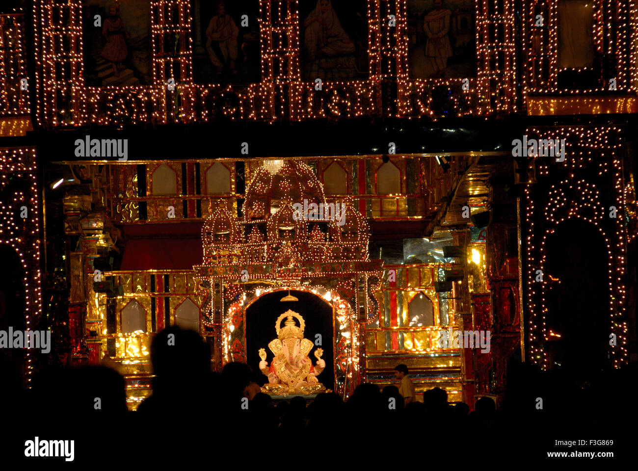 Ganesh Ganpati festival ; Lord Ganesh idol of Shrimant Dagduseth Halwai ...