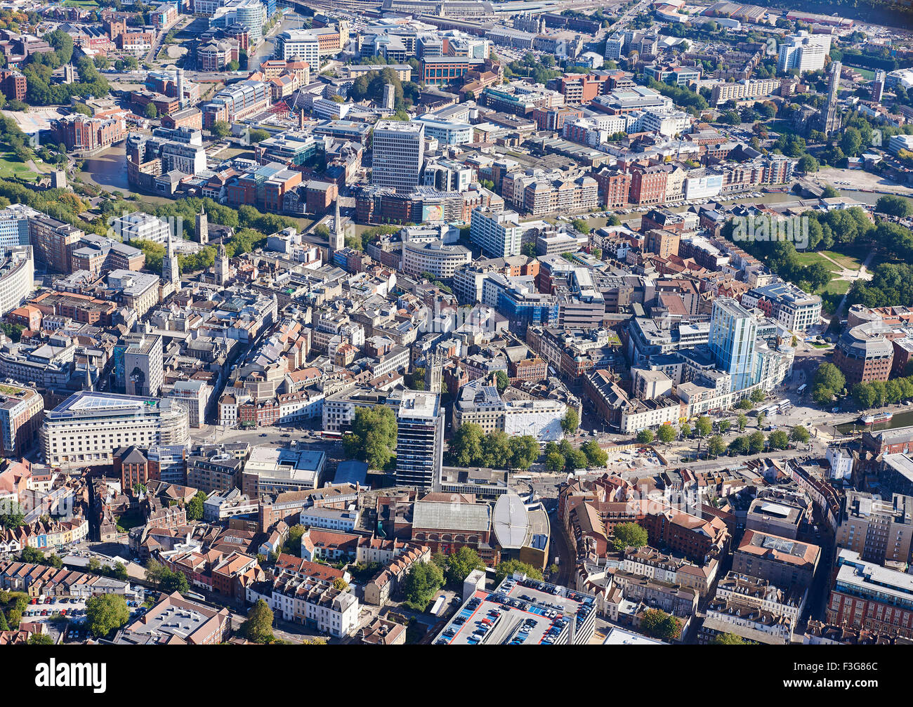 Aerial view bristol city centre hi-res stock photography and images - Alamy