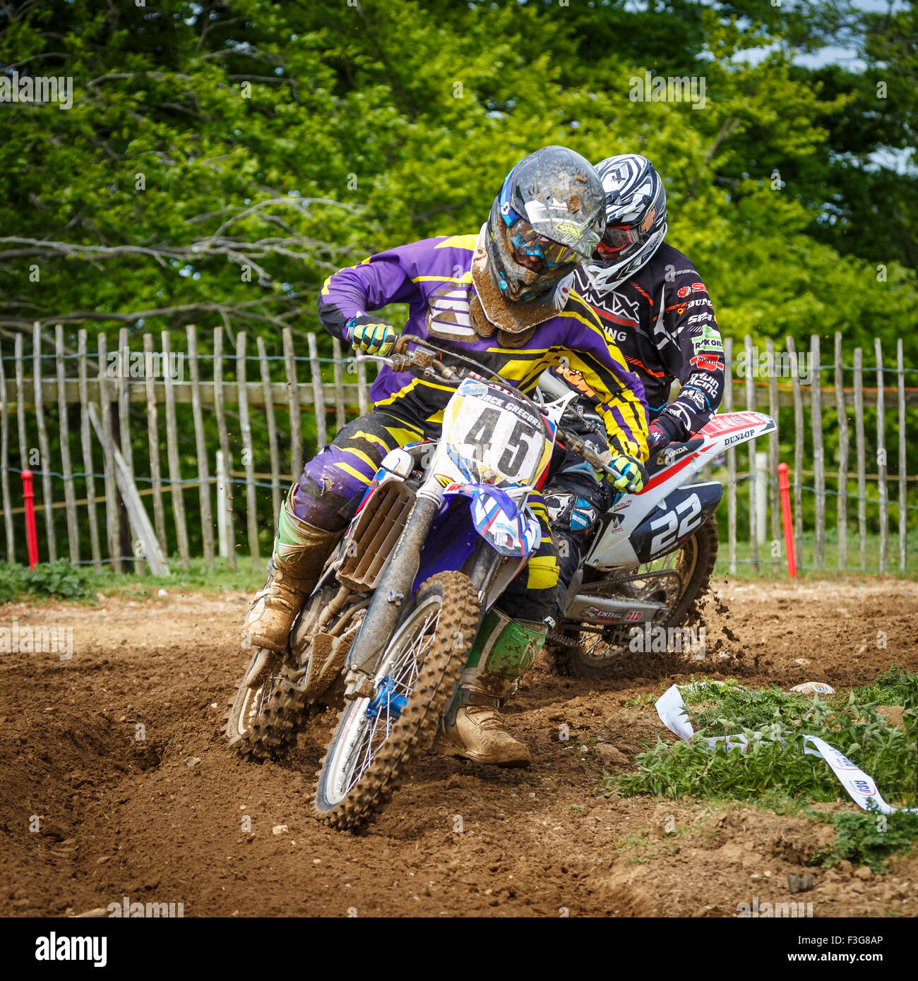 Jack Gregory on his Yamaha 450 at the 2015 Eastern Centre ACU Solo ...
