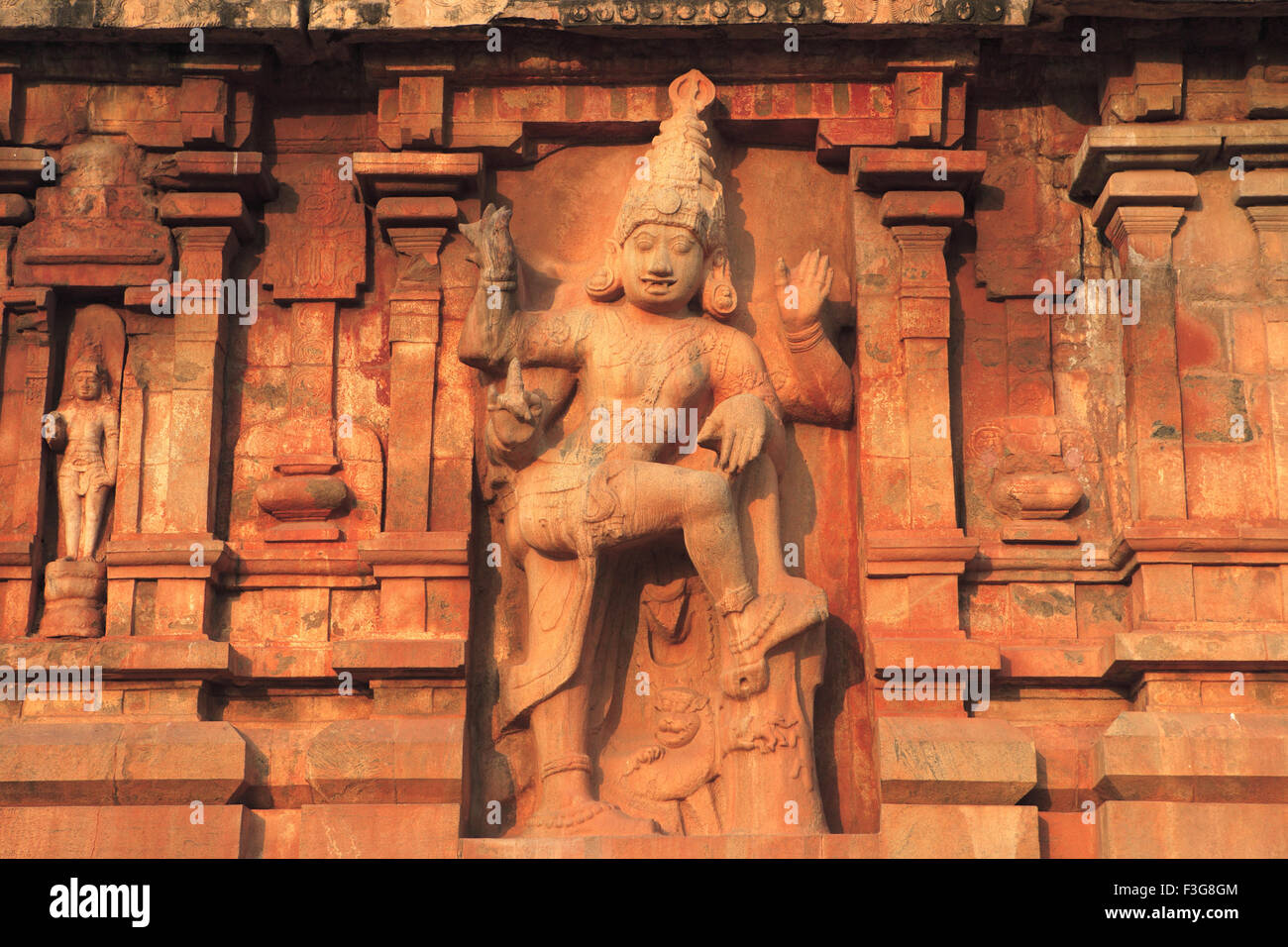 Dwarpal or door keeper at Brihadeshwara Temple dedicated to Lord Shiva ...
