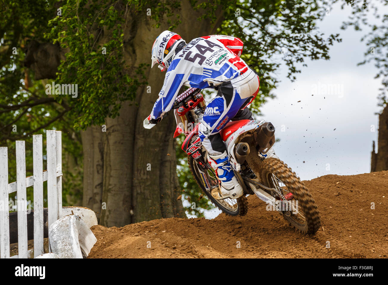 James Miles on his Honda 450 at the 2015 Eastern Centre ACU Solo ...