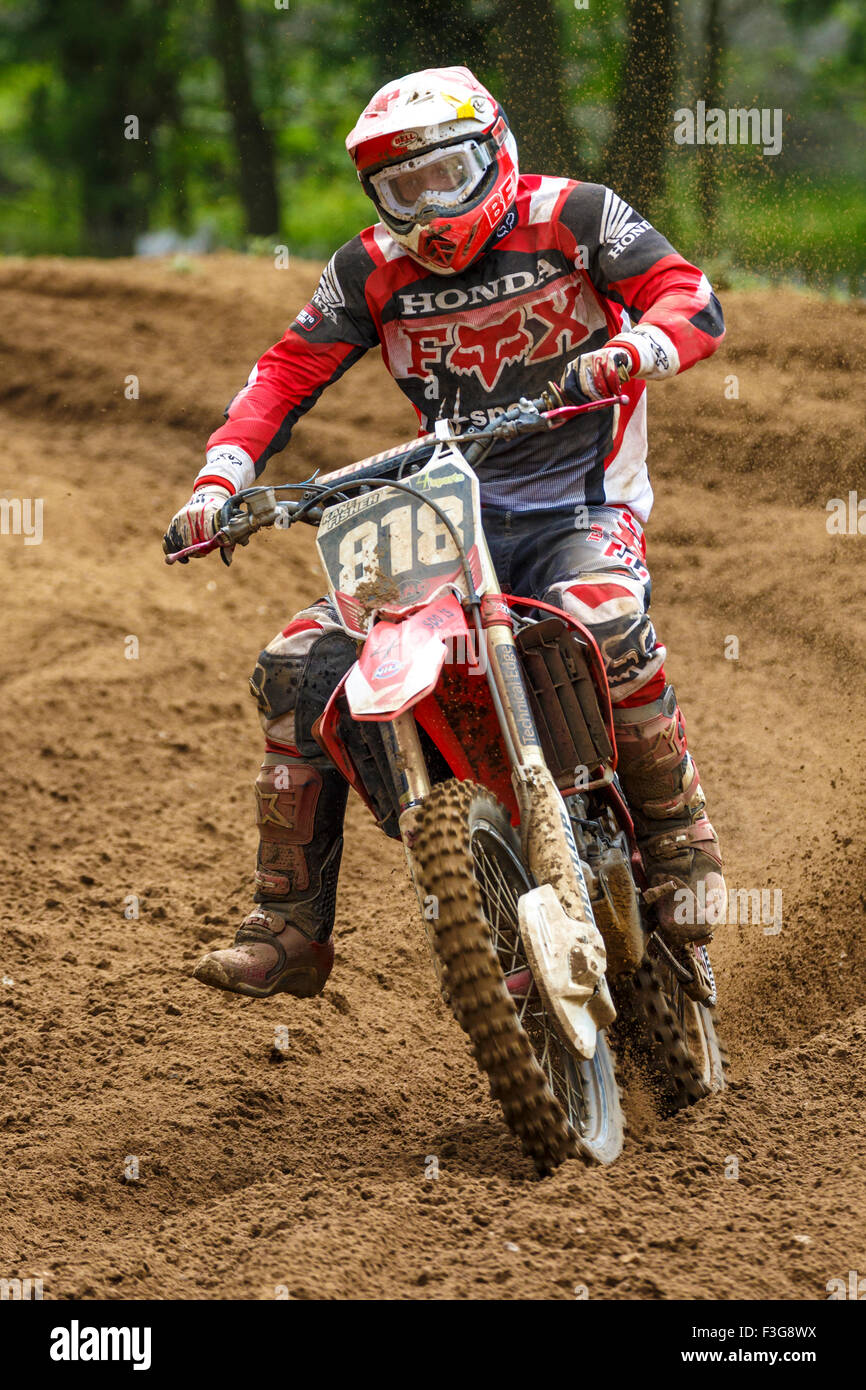 Kane Fisher on his Honda 250 during the 2015 Eastern Centre ACU Solo ...