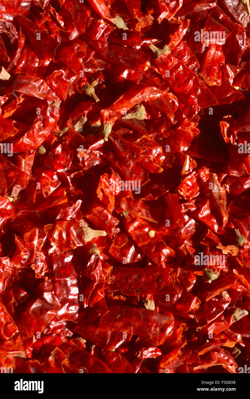 Broken Red Chilli ; Bombay now Mumbai ; Maharashtra ; India Stock Photo ...