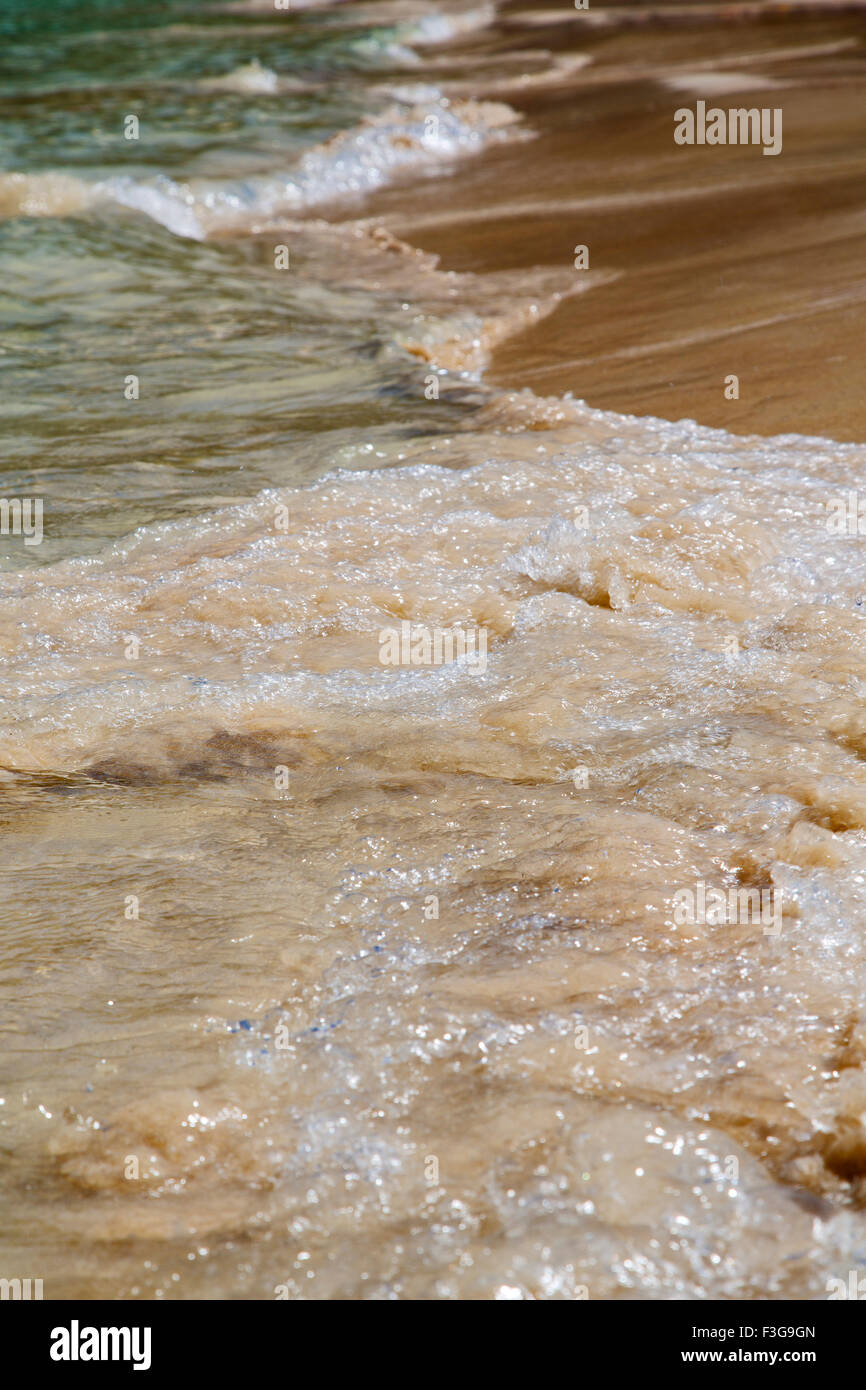 abstract foam in the beach thailand kho tao bay coastline and south ...