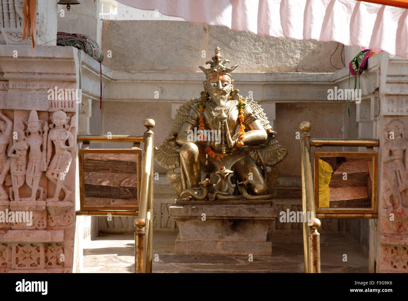 Garuda statue, brass sculpture, Hindu deity, half human half eagle ...