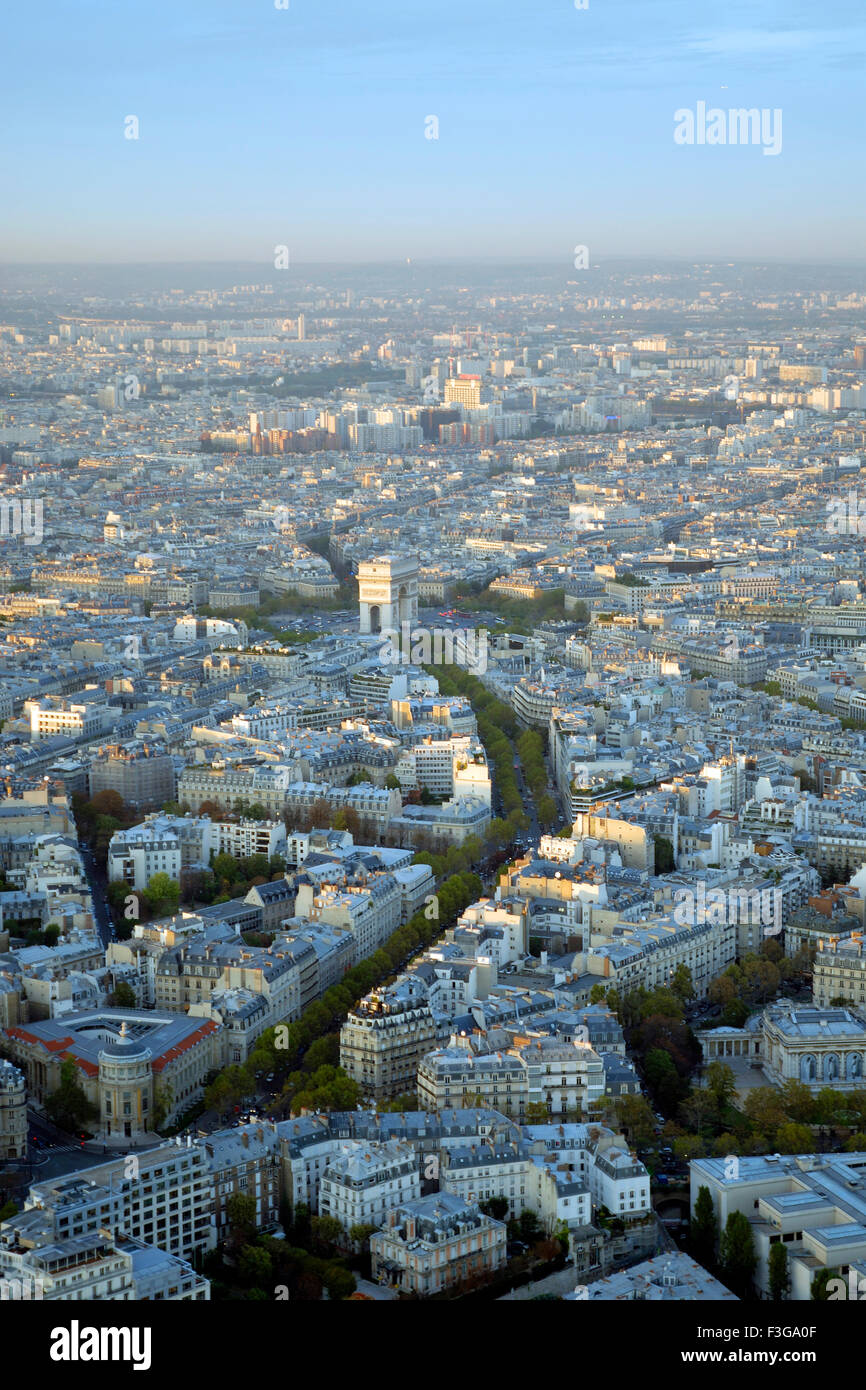 Aerial ; Paris ; France ; French ; Europe ; European Stock Photo - Alamy