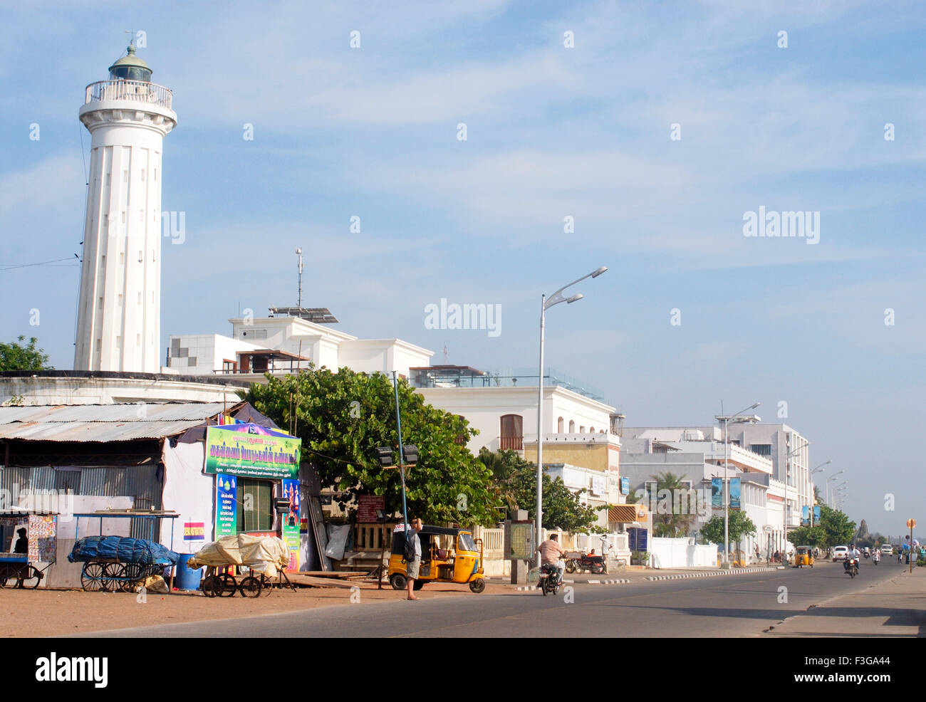 The boulevard along the bay of Bengal ; French architecture at Beach ...